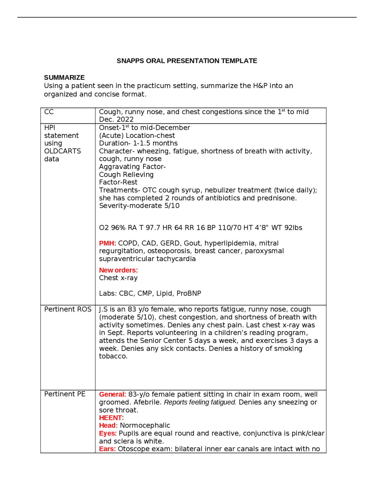 Nr511 Snapps Written Assignment Assignments Nursing Docsity