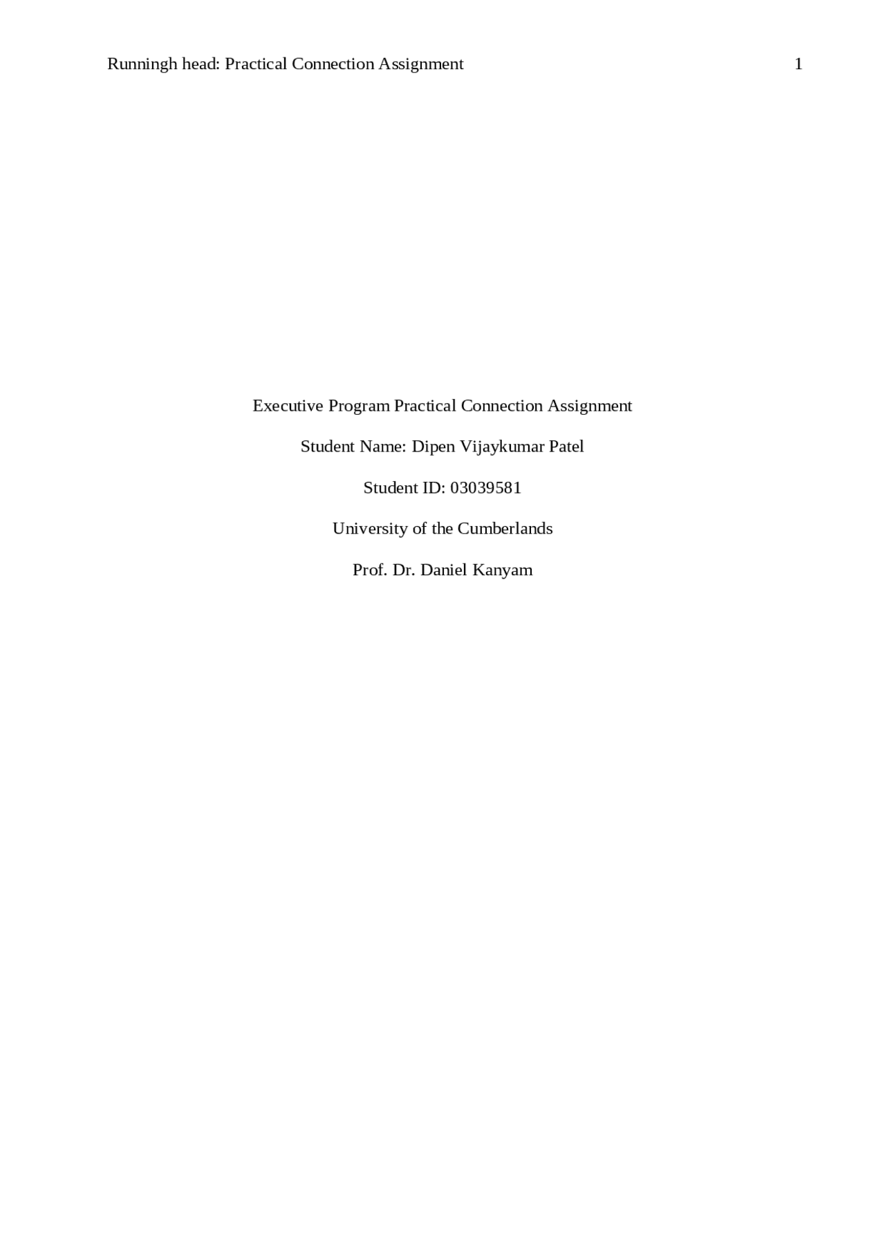 Practical Connection Assignment Assignments Managerial Economics