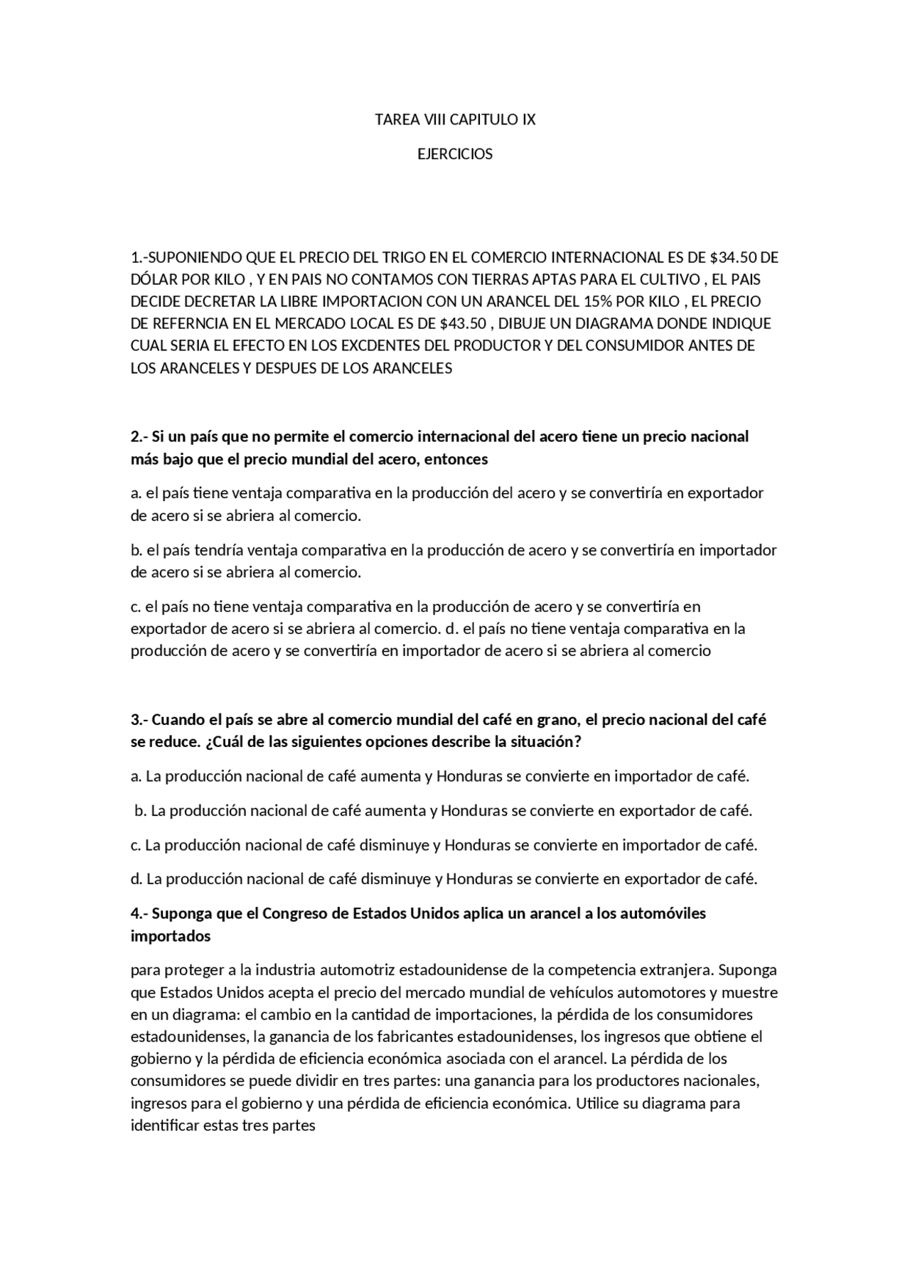 Tarea del capítulo 8 principios de economía | Ejercicios de Economía I ...