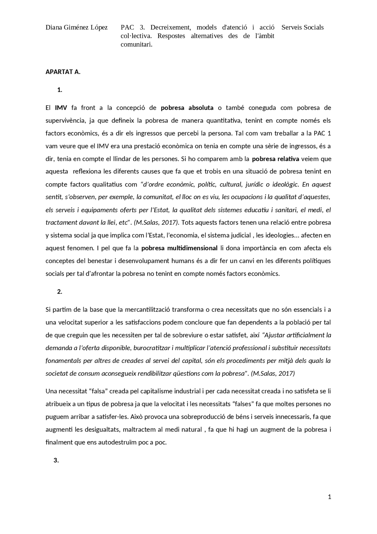 Pac 3 Serveis Socials Ejercicios De Ciencias De La Educación Docsity