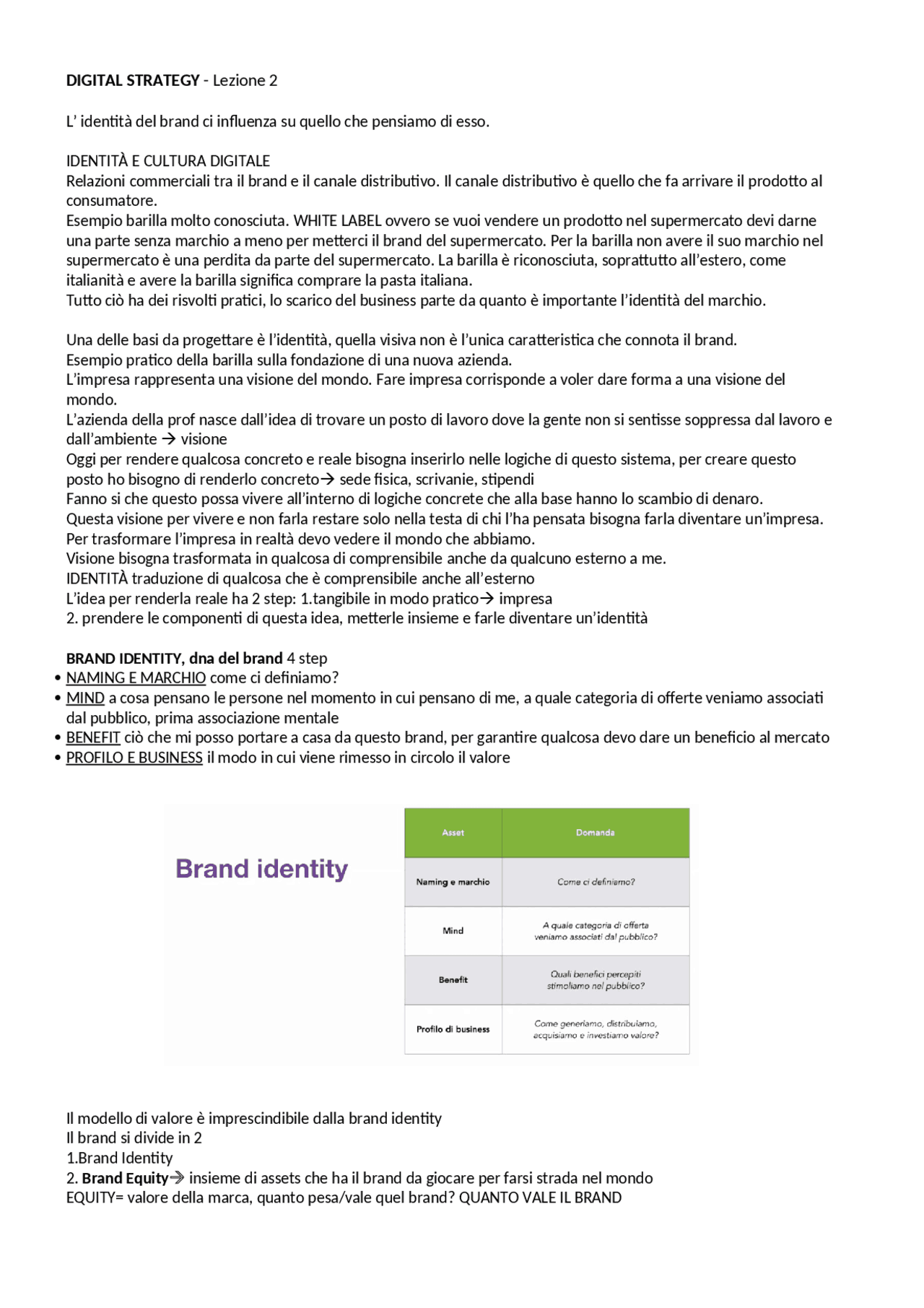 Lezione 2, appunti digital strategy | Schemi e mappe concettuali di Strategia E Innovazione ...