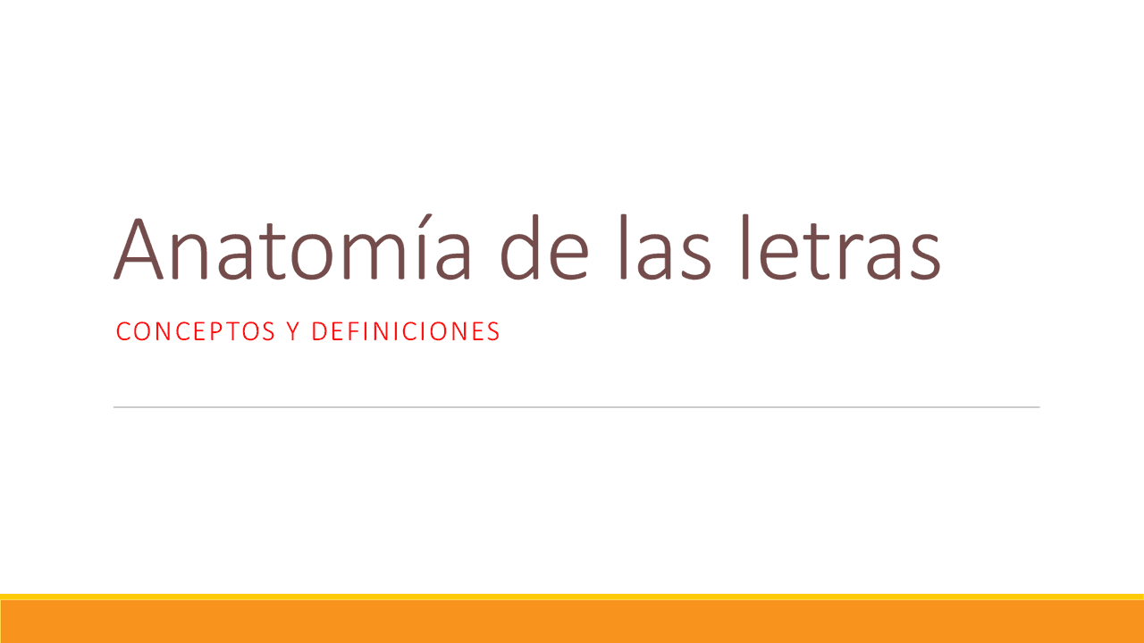 Anatomia de las letras | Diapositivas de Tipografía | Docsity