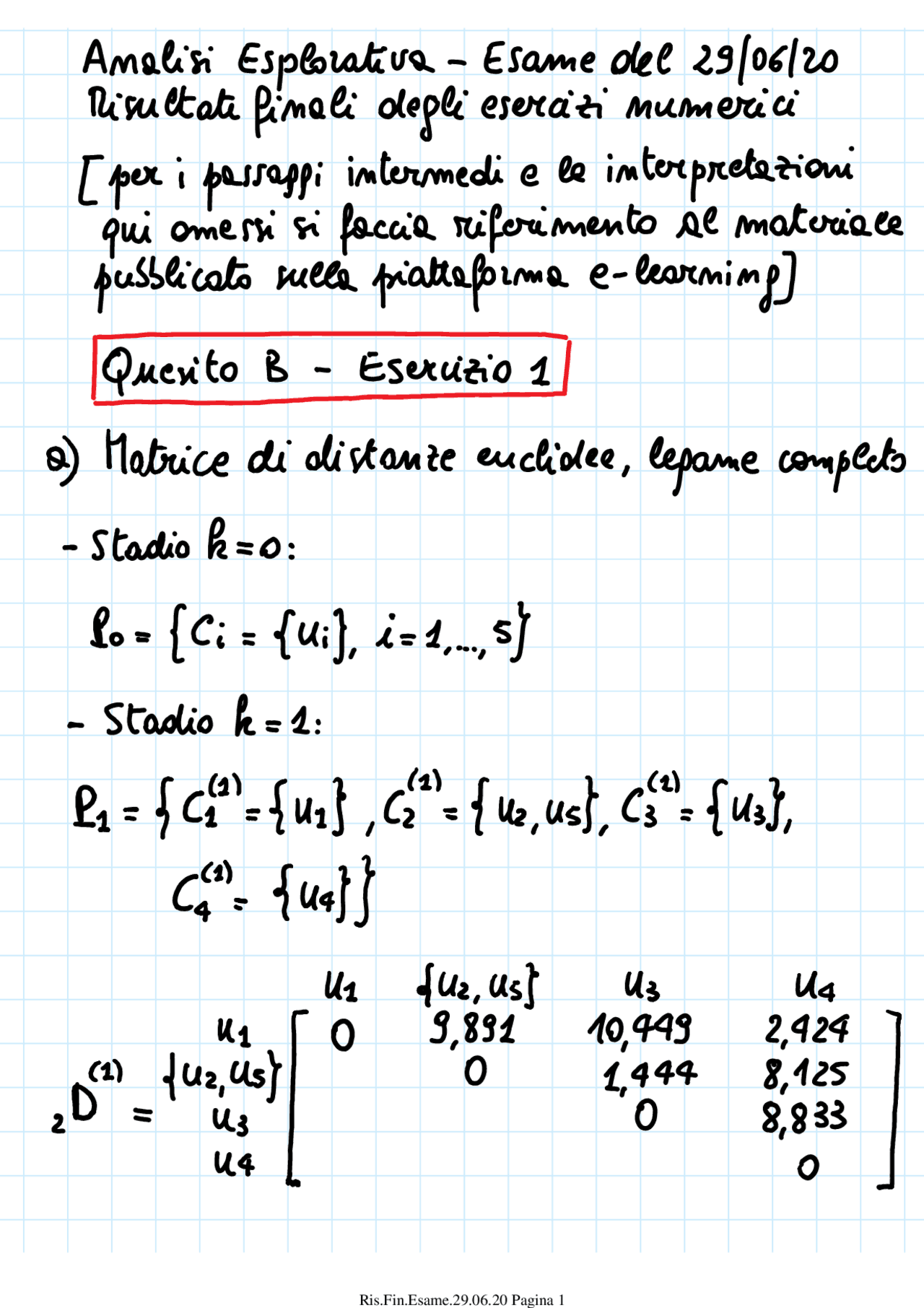Prova d'esame con soluzioni | Prove d'esame di Statistica Applicata | Docsity