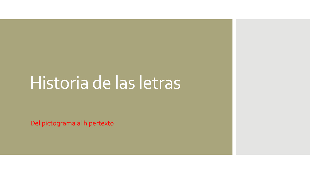 historia de las letras | Diapositivas de Tipografía | Docsity