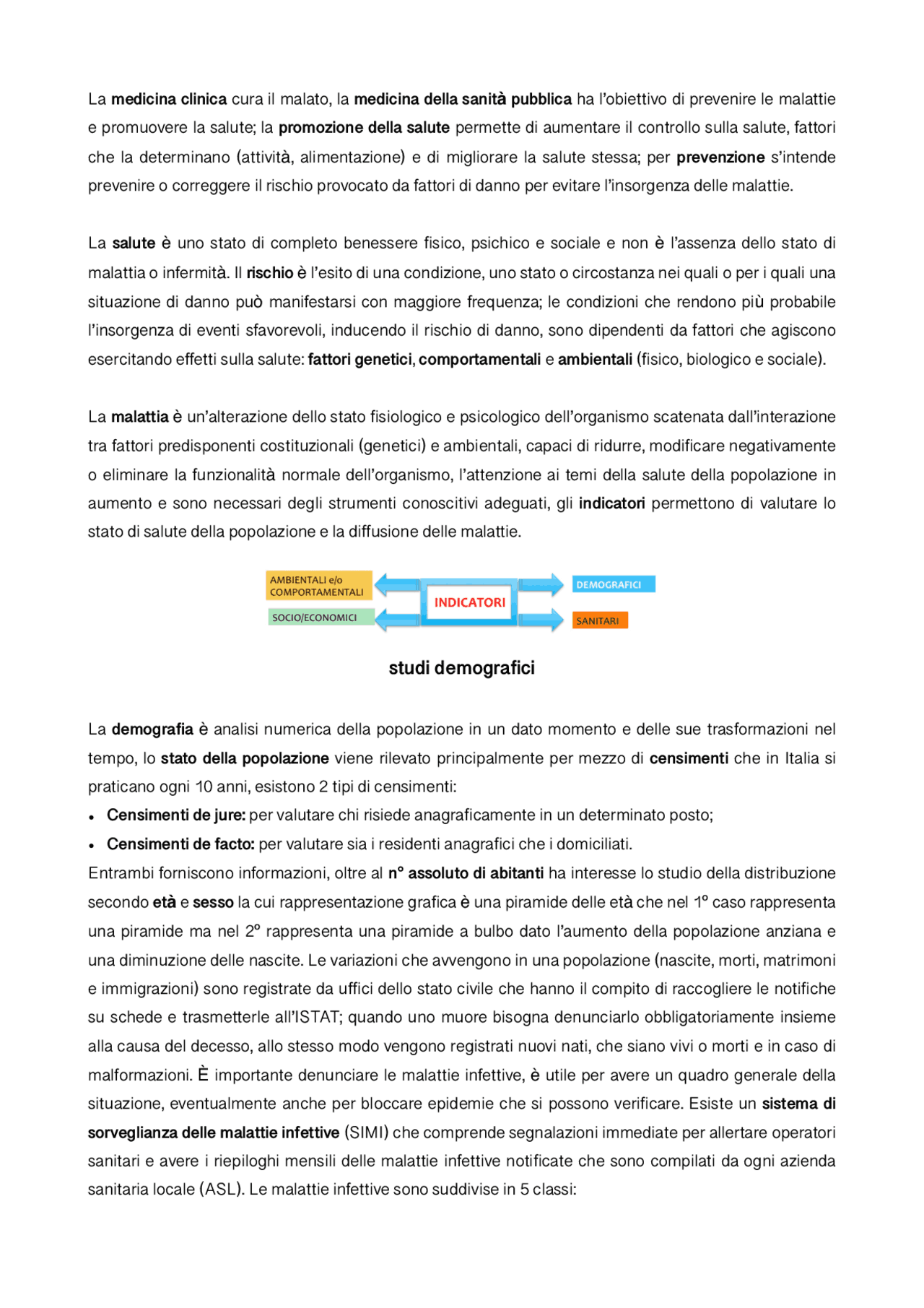 IGIENE programma completo delle lezioni per esame prof. Messi Patrizia | Appunti di Farmacia ...