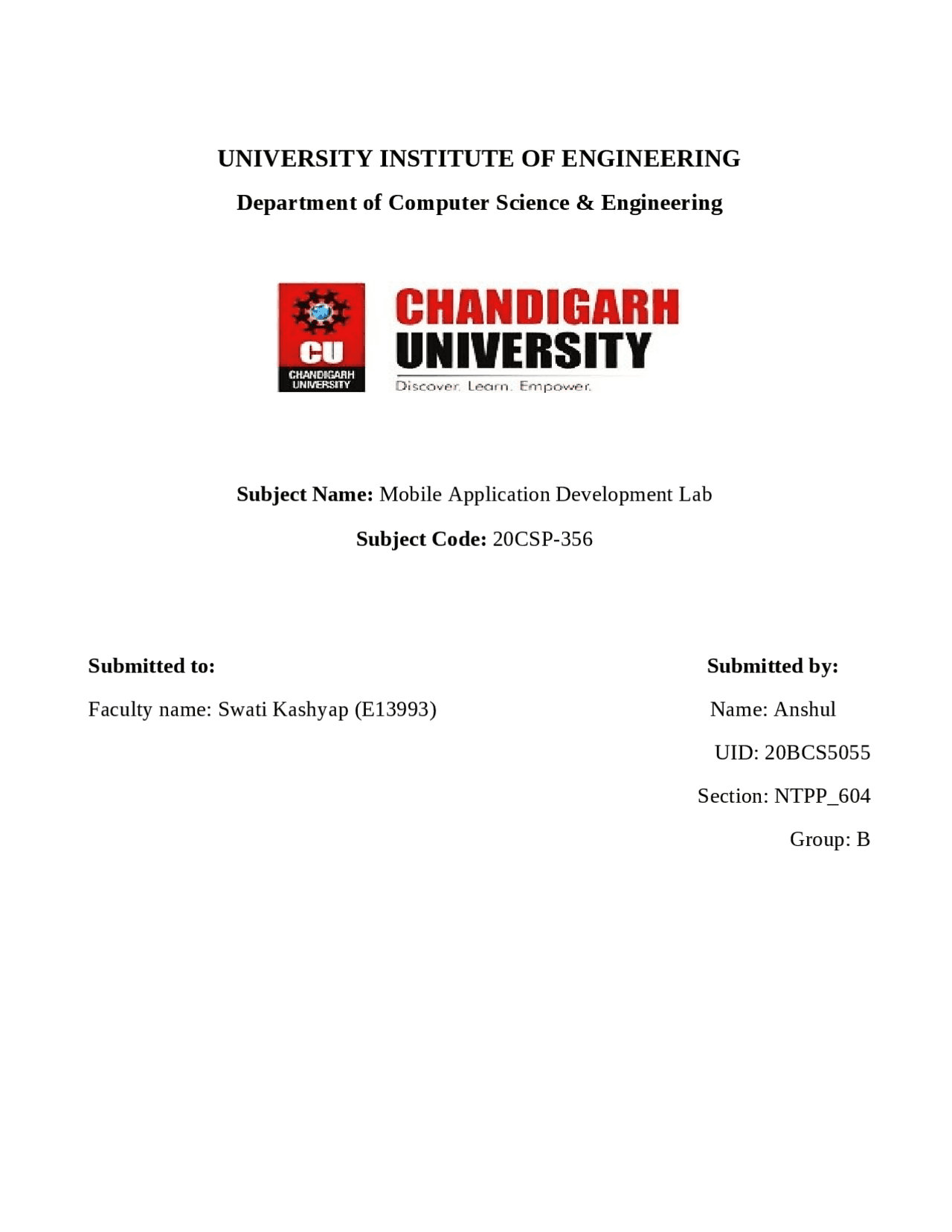 Mad exp 2.1 Creating the Application by using Text Edit control | Assignments Mobile Computing ...