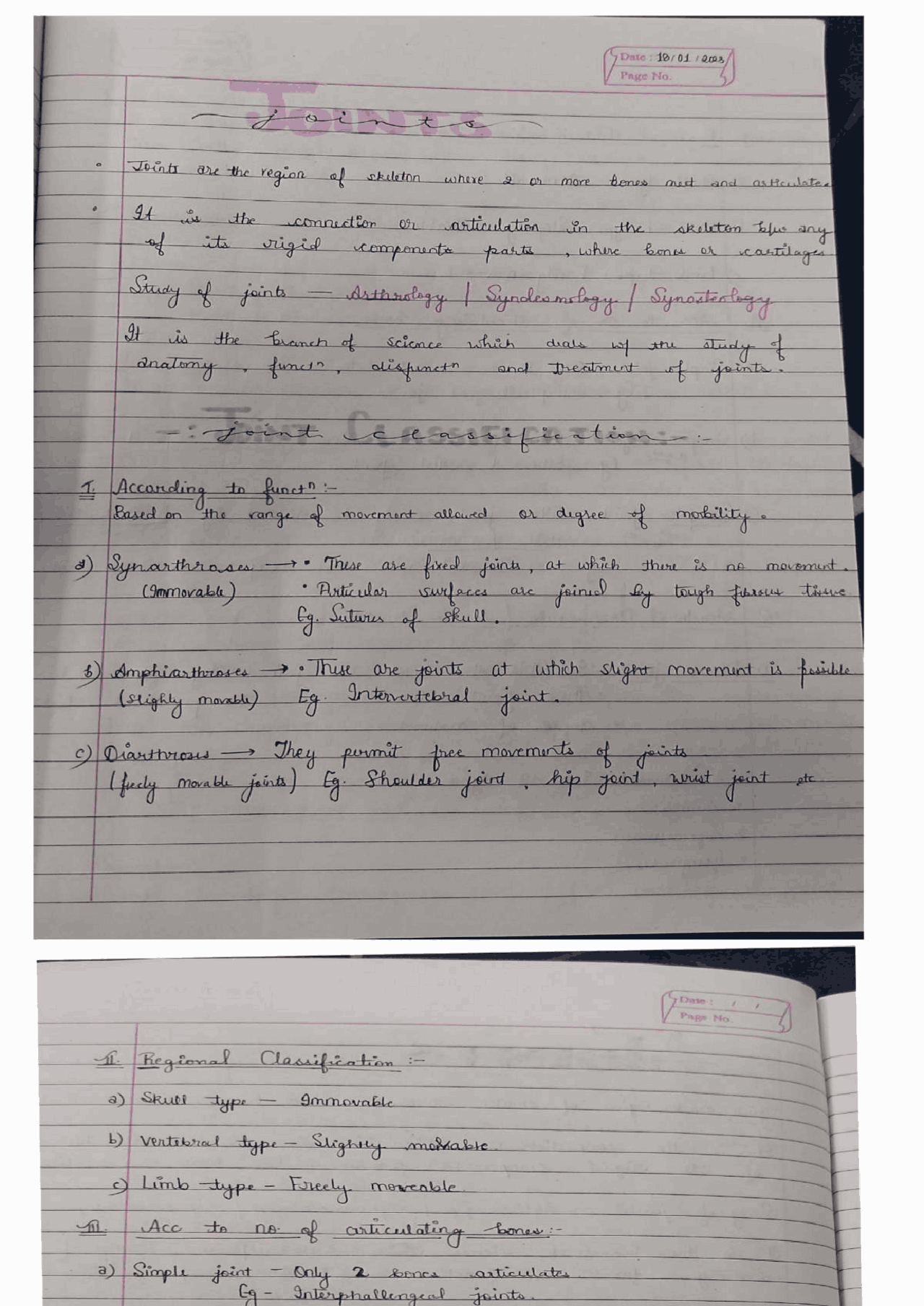 It explains basic information about joints with special reference to ...