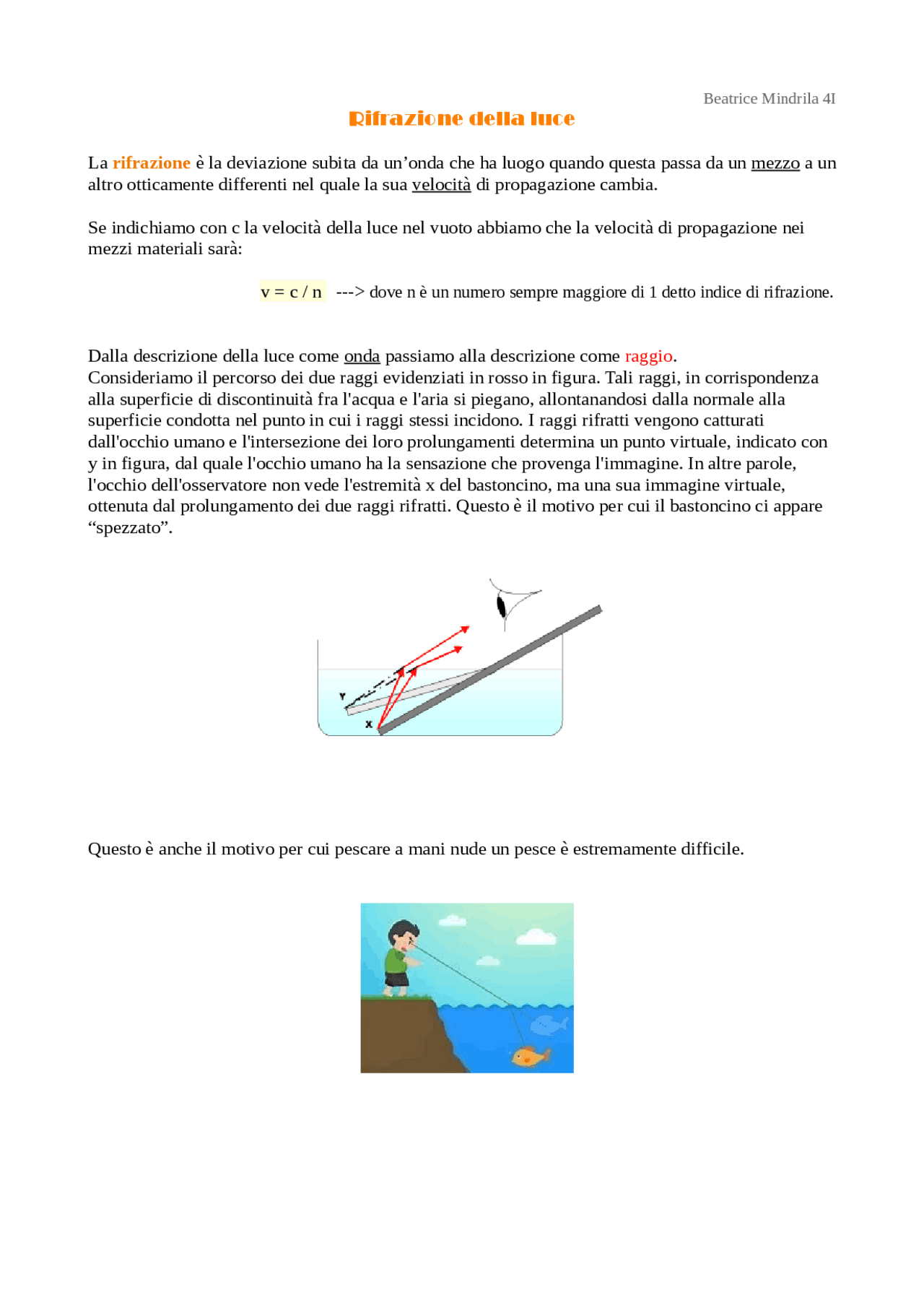 Rifrazione della luce, il miraggio e l'effetto Fata morgana | Schemi e ...