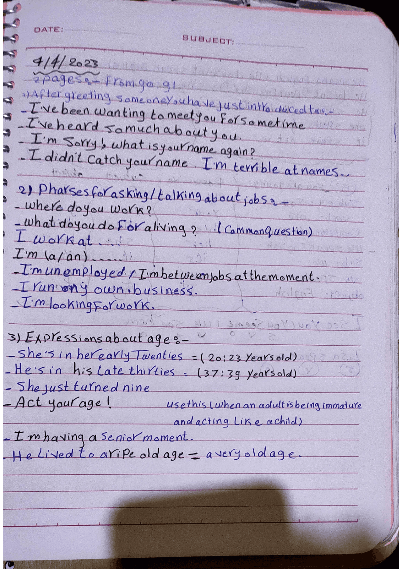 English As A Second Language Cheat Sheet English Language Docsity