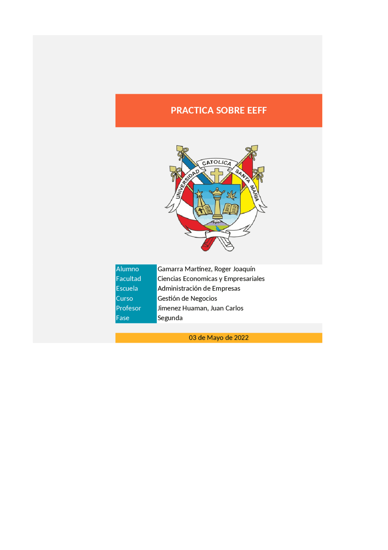 Práctica sobre Estados Financieros: Ejercicios de Contabilidad - Prof. Vera Vallon | Exámenes de ...