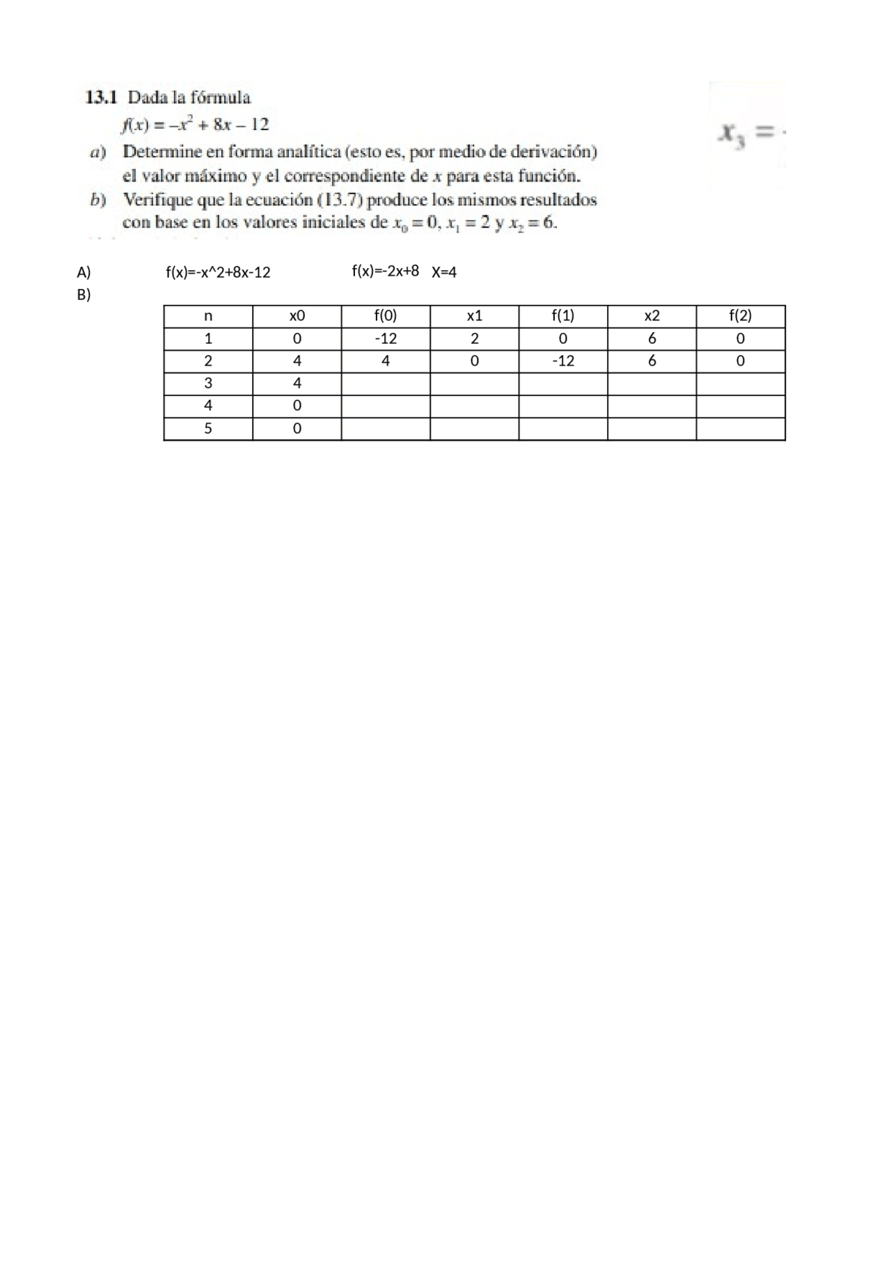 Taller En Clase De Metodos Numericos Ejercicios De Métodos Numéricos