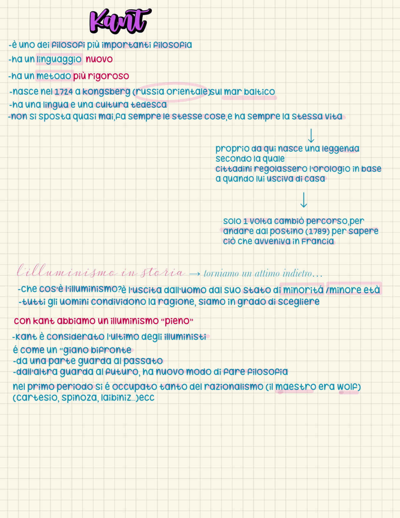 Mappe concettuali su kant | Schemi e mappe concettuali di Filosofia | Docsity