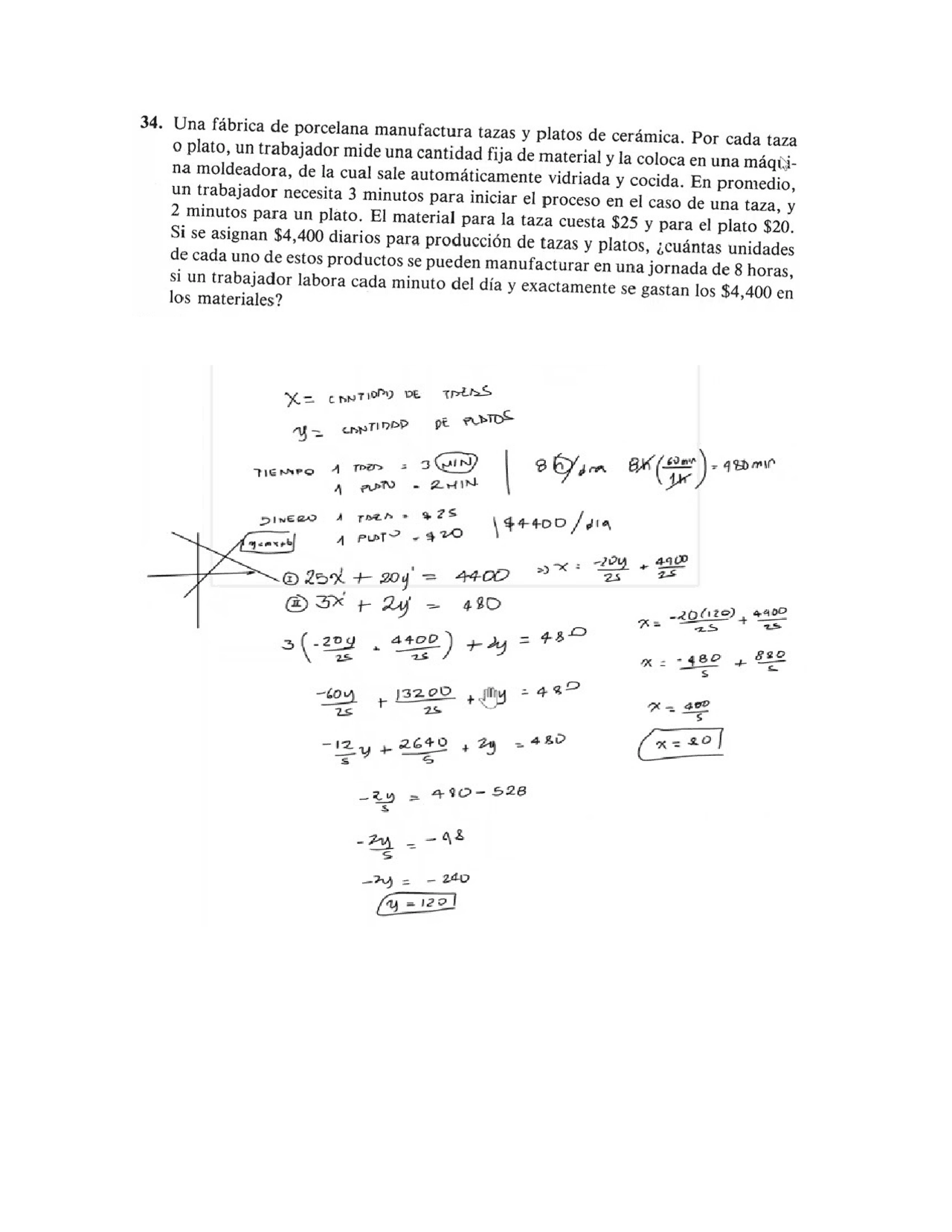 Ejercicios de algebra lineal | Ejercicios de Derecho | Docsity