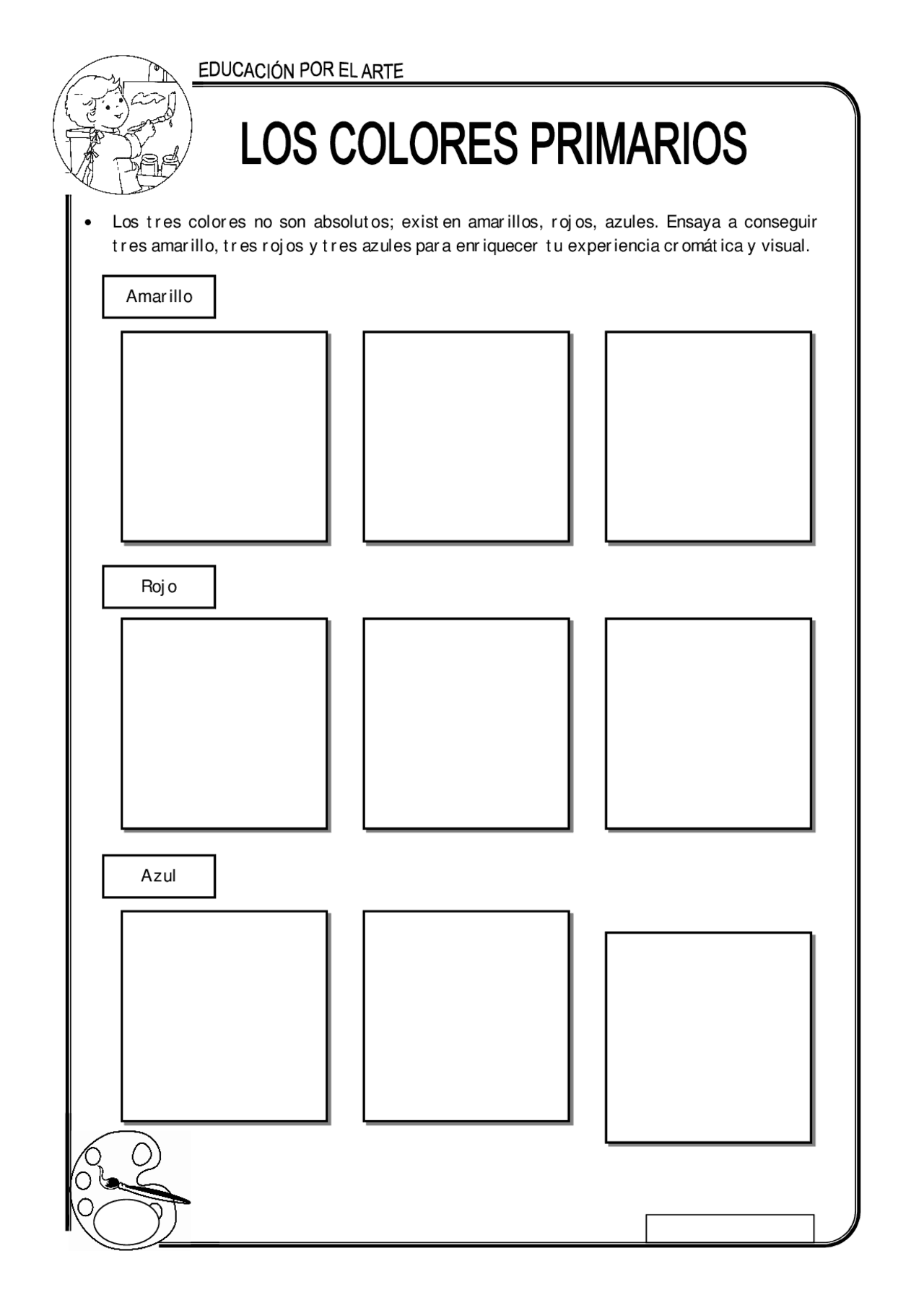 Los colores primarios para el aprendizaje de los estudinates de ...