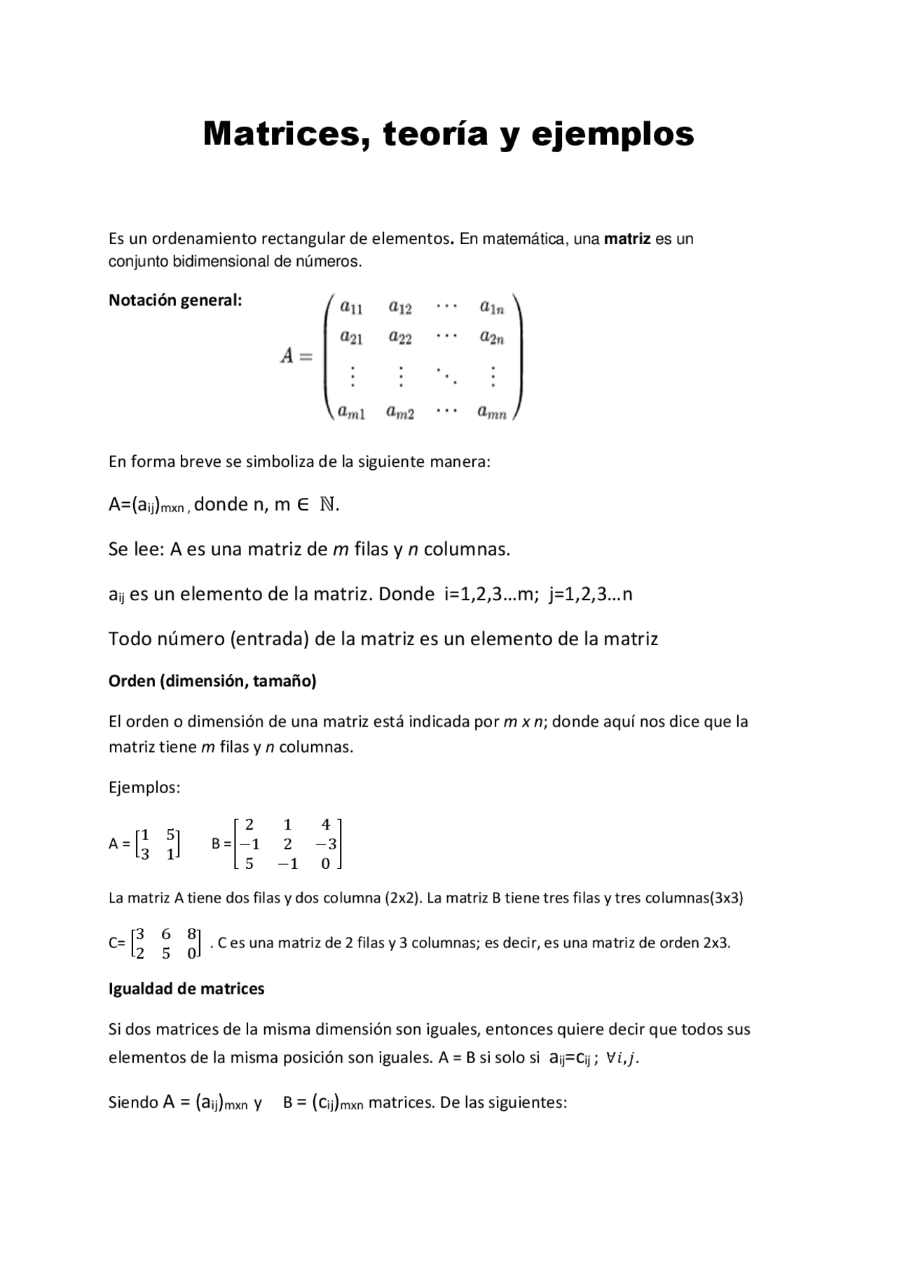 Álgebra matricial teoría y ejercicios | Diapositivas de Matemáticas ...