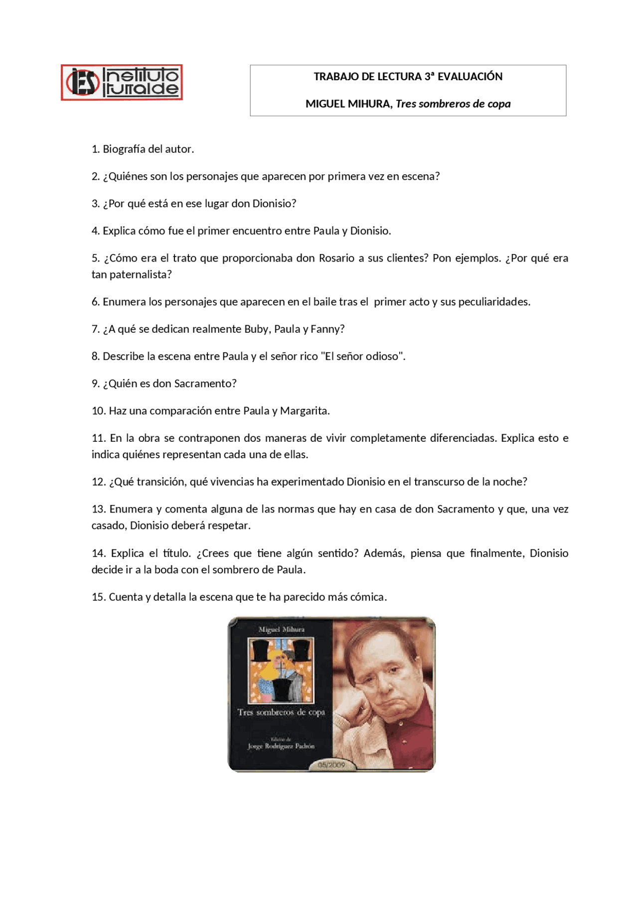 Ejercicios lengua y literatura | Ejercicios de Lengua y Literatura ...