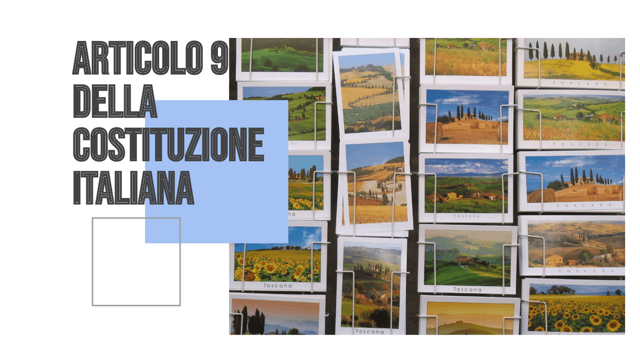 Articolo 9 della costituzione italiana | Schemi e mappe concettuali di ...