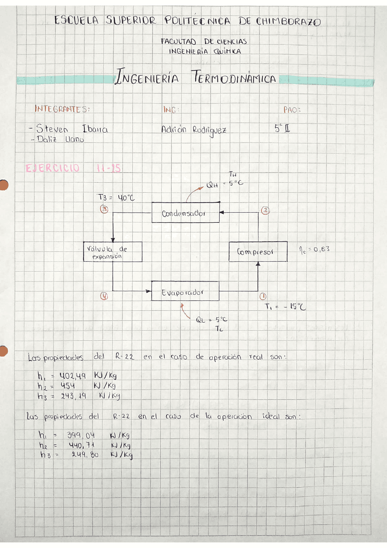Ejercicios Ciclos De Refrigeración Ejercicios De Termodinámica Docsity