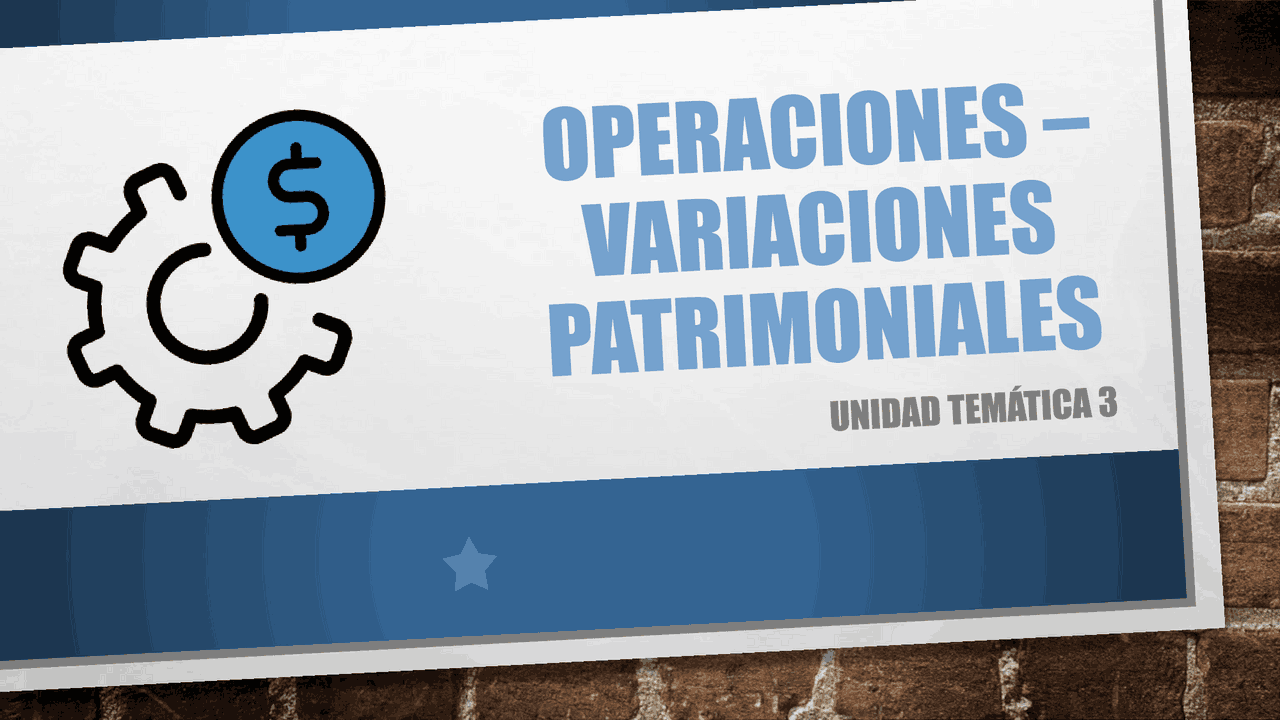 Variaciones patrimoniales | Diapositivas de Contabilidad | Docsity