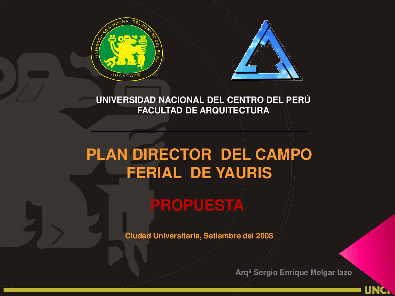 Plan Director del Campo Ferial de Yauris - Prof. Yaipen | Esquemas y ...