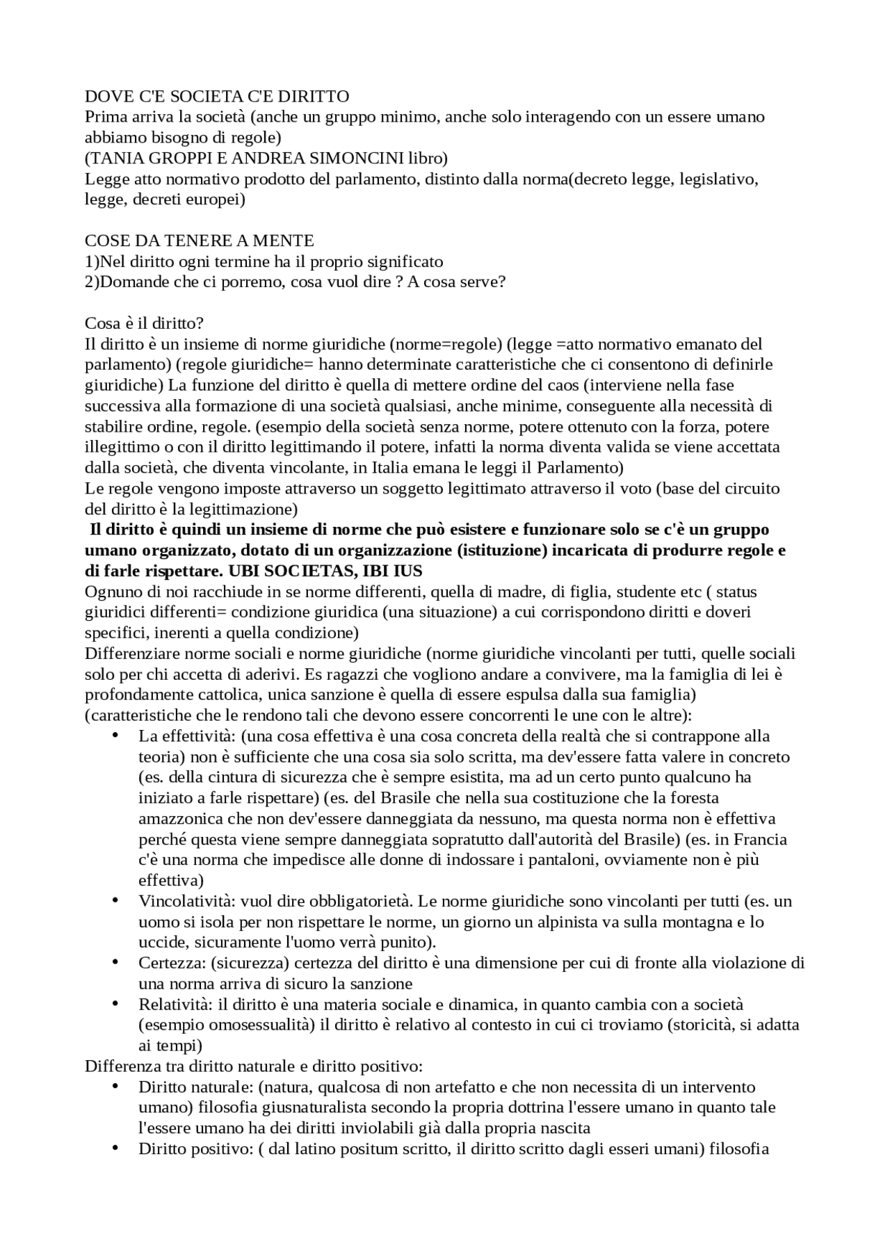 Il diritto: norme, caratteristiche e fonti | Schemes and Mind Maps ...
