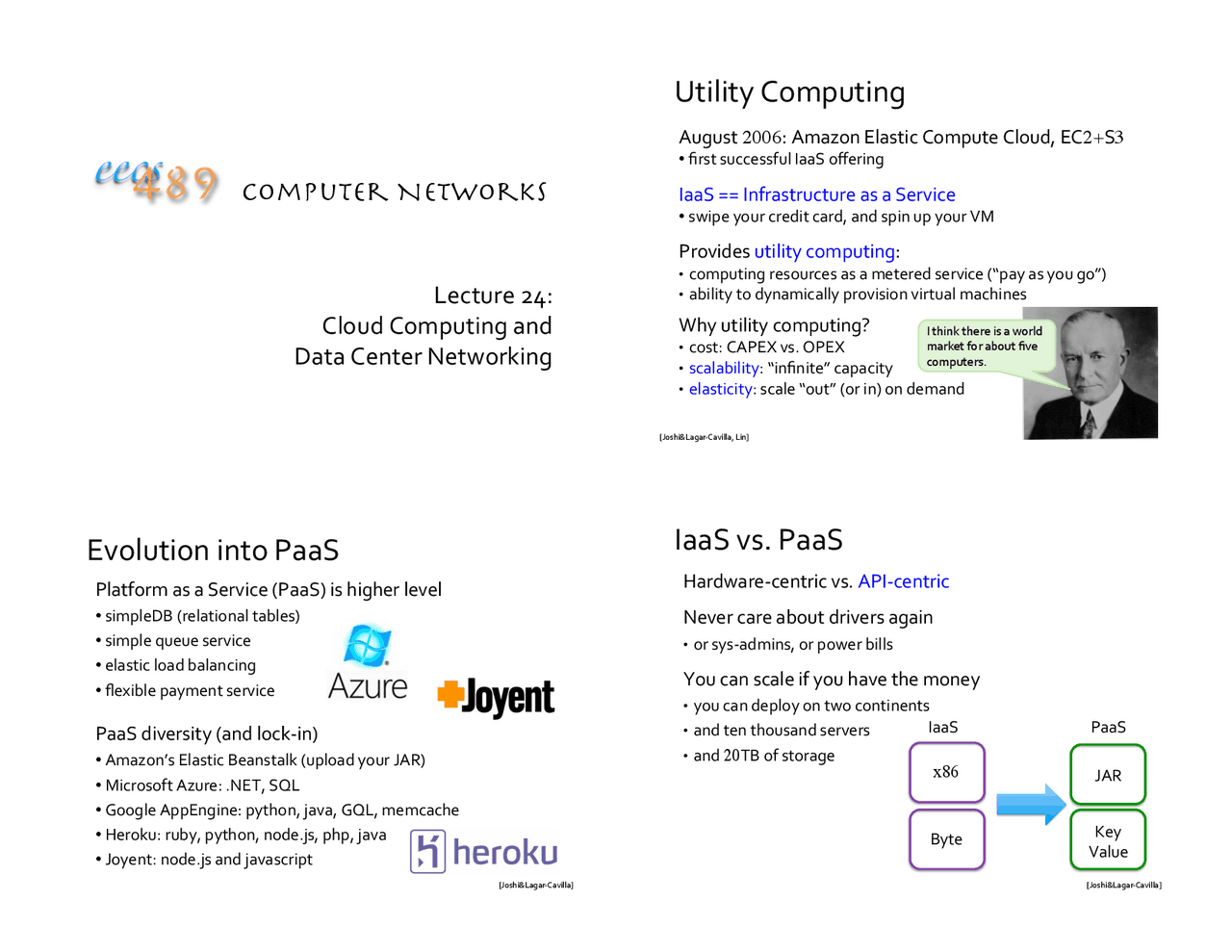 Utility Computing And Cloud Computing Lecture Notes Computer Networks Docsity