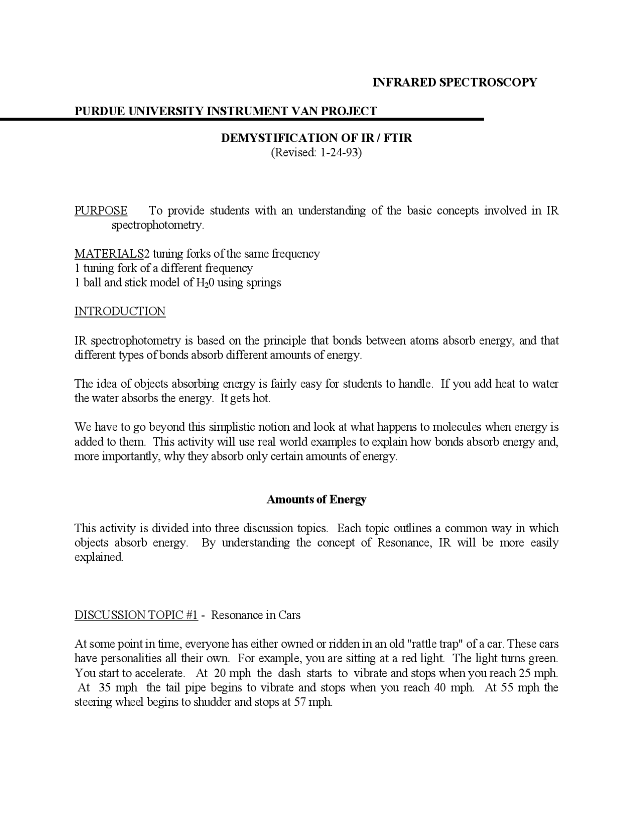 Infrared Spectroscopy Summaries Chemistry Docsity