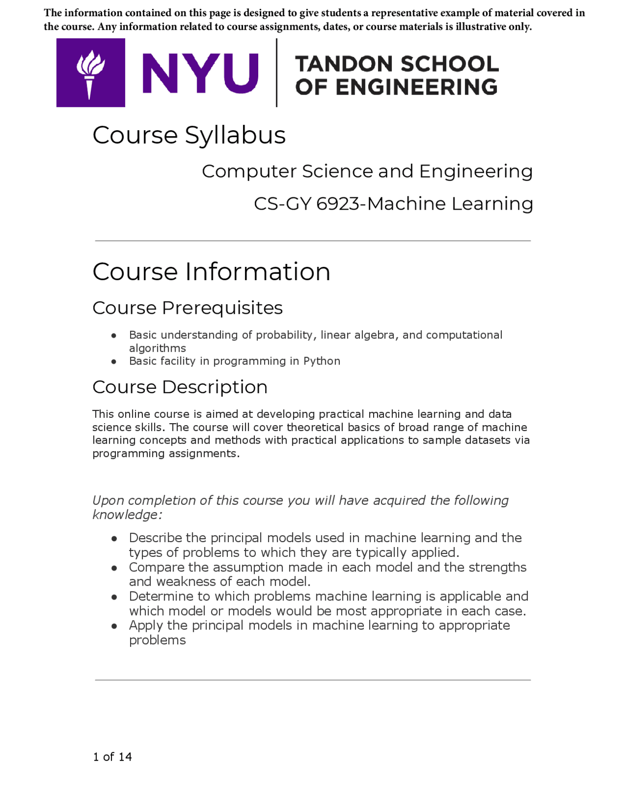 Course Syllabus | Slides Artificial Intelligence | Docsity