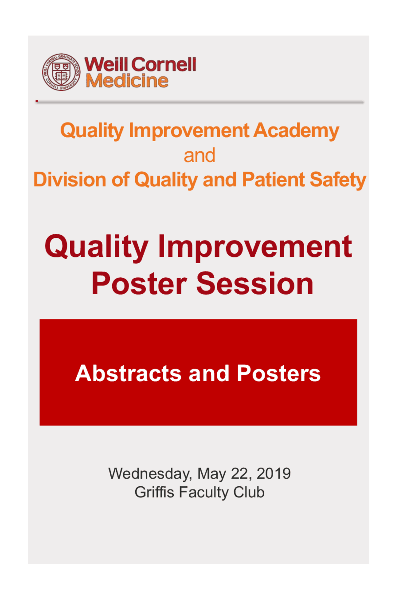 Quality Improvement Poster Session | Study notes Nursing | Docsity