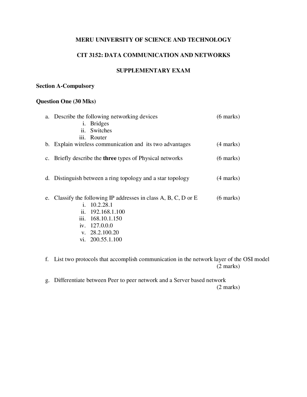 Data Communication and Networks Exam Study Material | Exams Data Communication Systems and ...