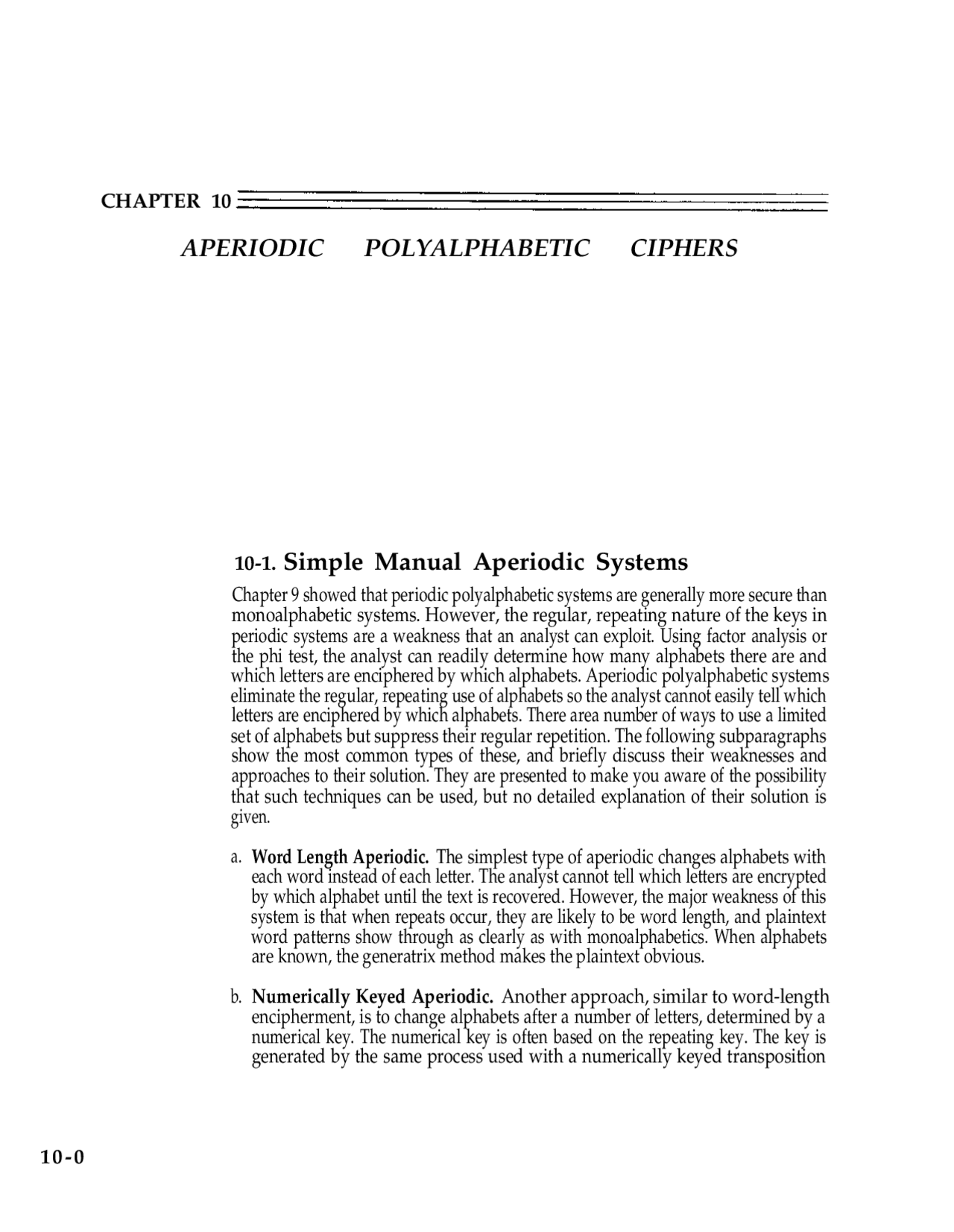 Aperiodic Polyalphabetic Ciphers | Study notes Cryptography and System ...