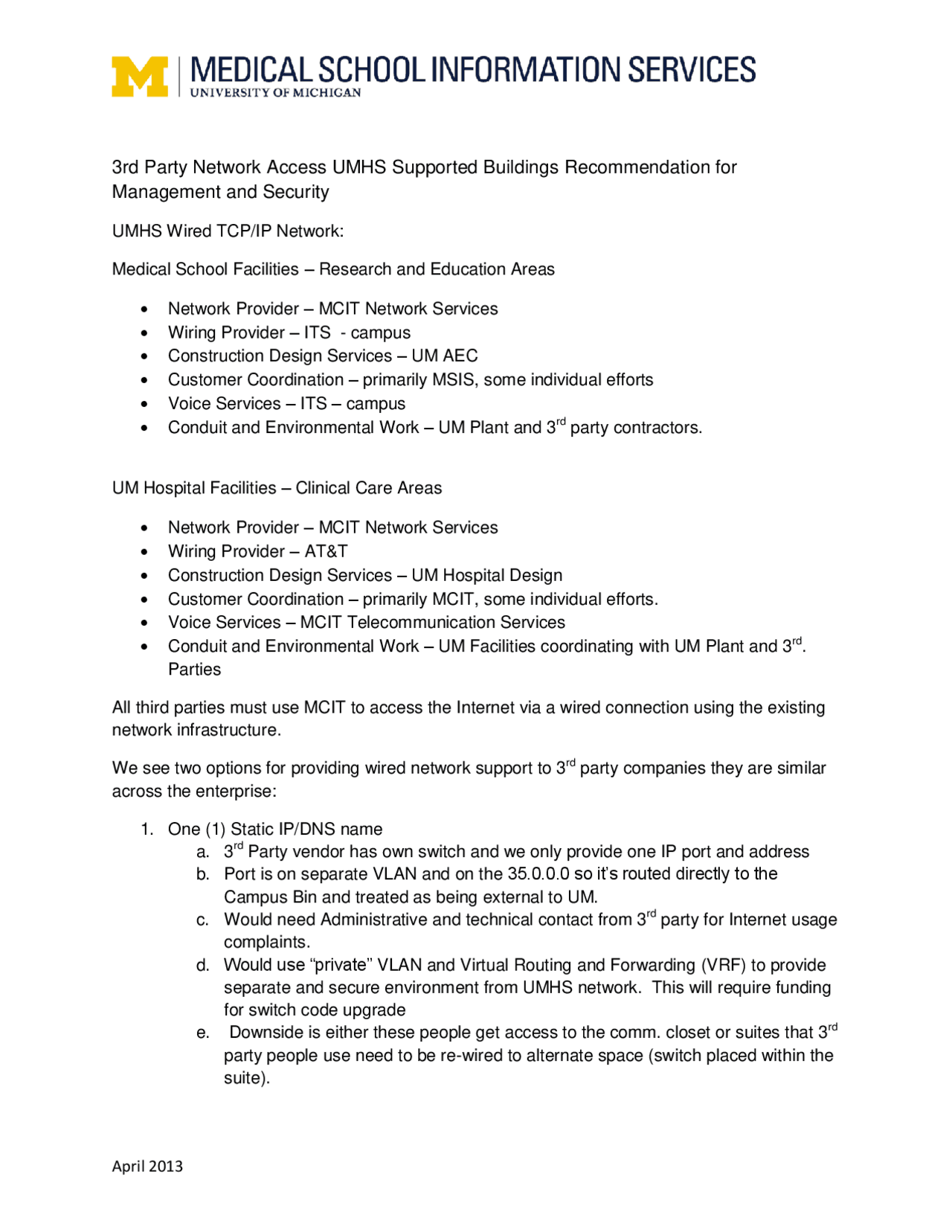 3rd Party Network Access UMHS Supported Buildings ... | Study notes ...