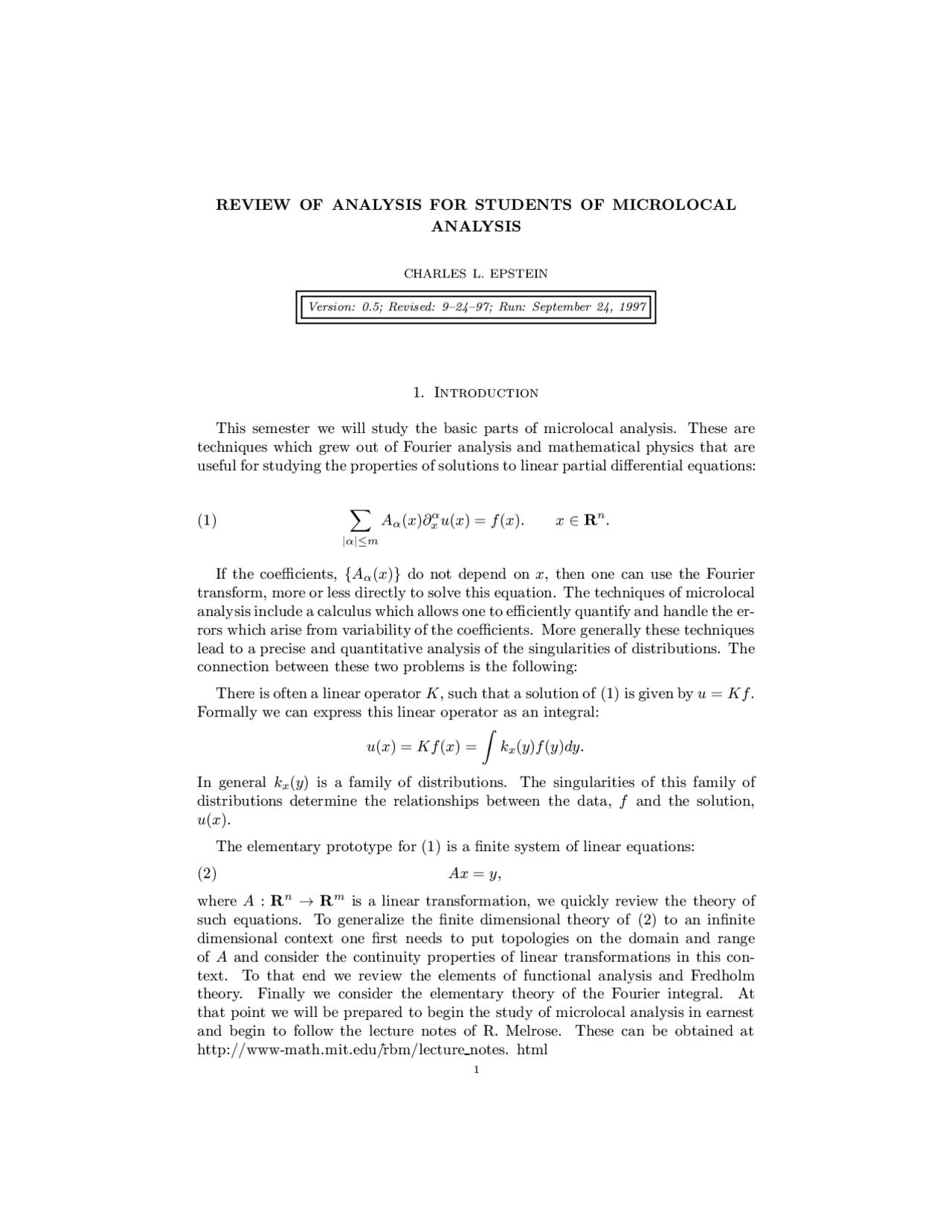 1 Introduction Exercises Calculus Docsity
