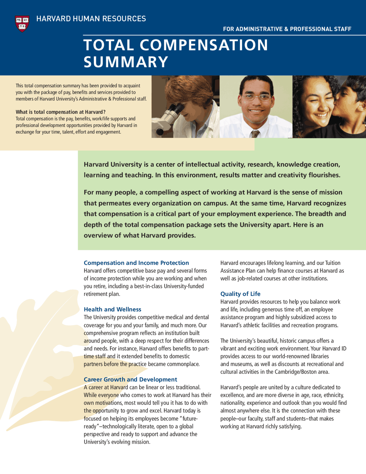 Total Comp Summary Admin Professional Lecture Notes Optics Docsity