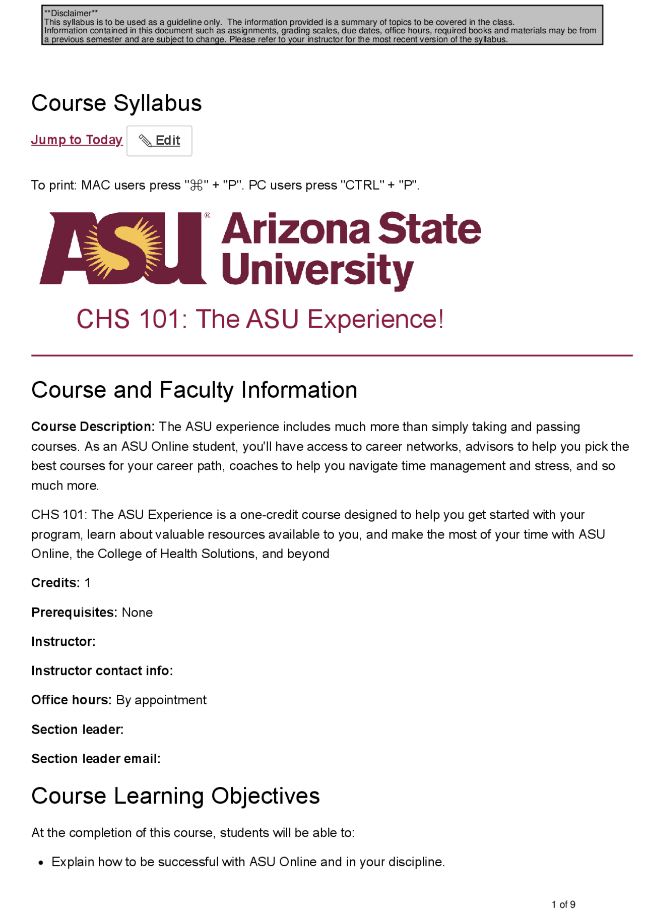 CHS 101: The ASU Experience! | Summaries Computer Networks | Docsity