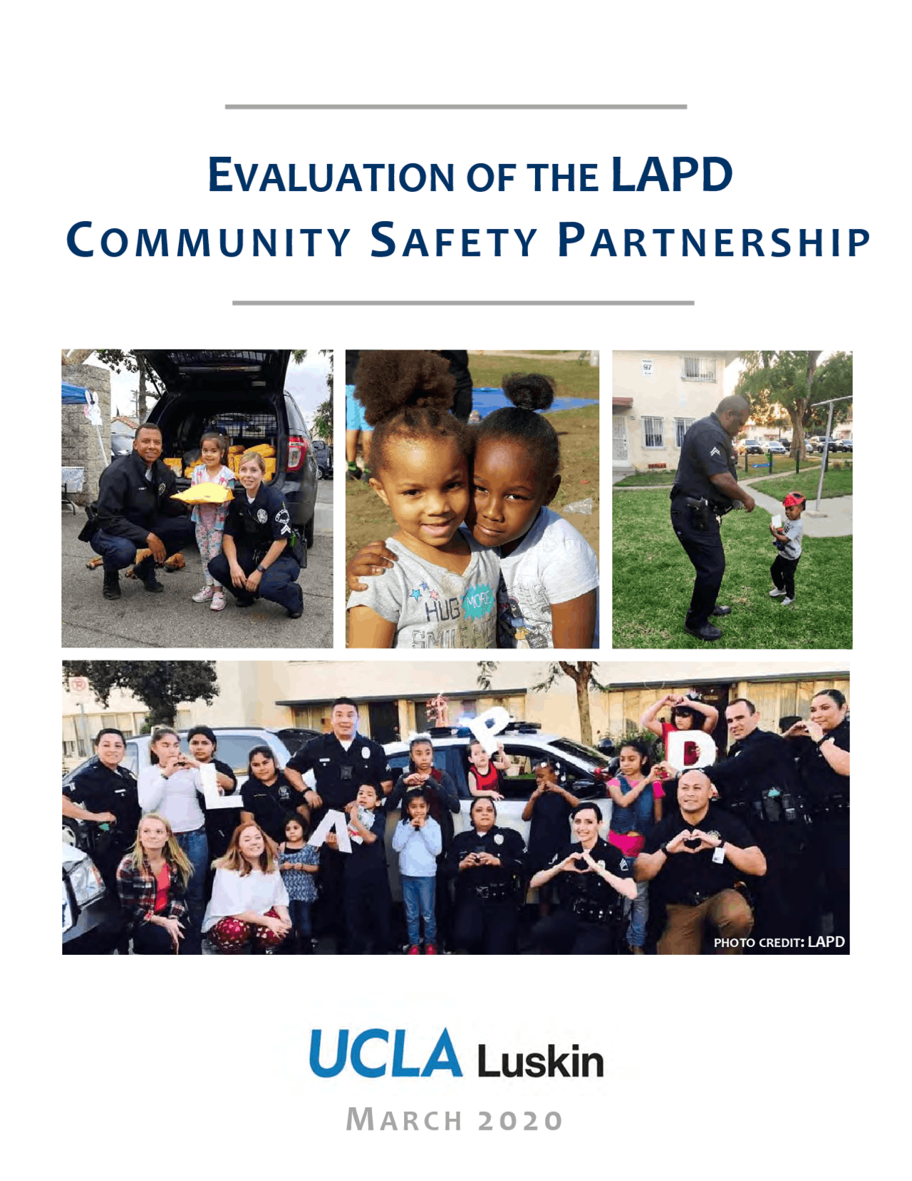 EVALUATION OF THE LAPD COMMUNITY SAFETY ... | Study notes Public Health ...