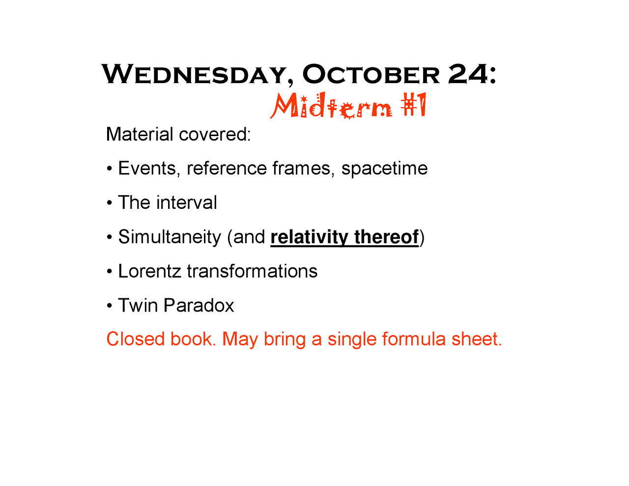 Worldline. Light cone. | Slides Relativity Theory | Docsity