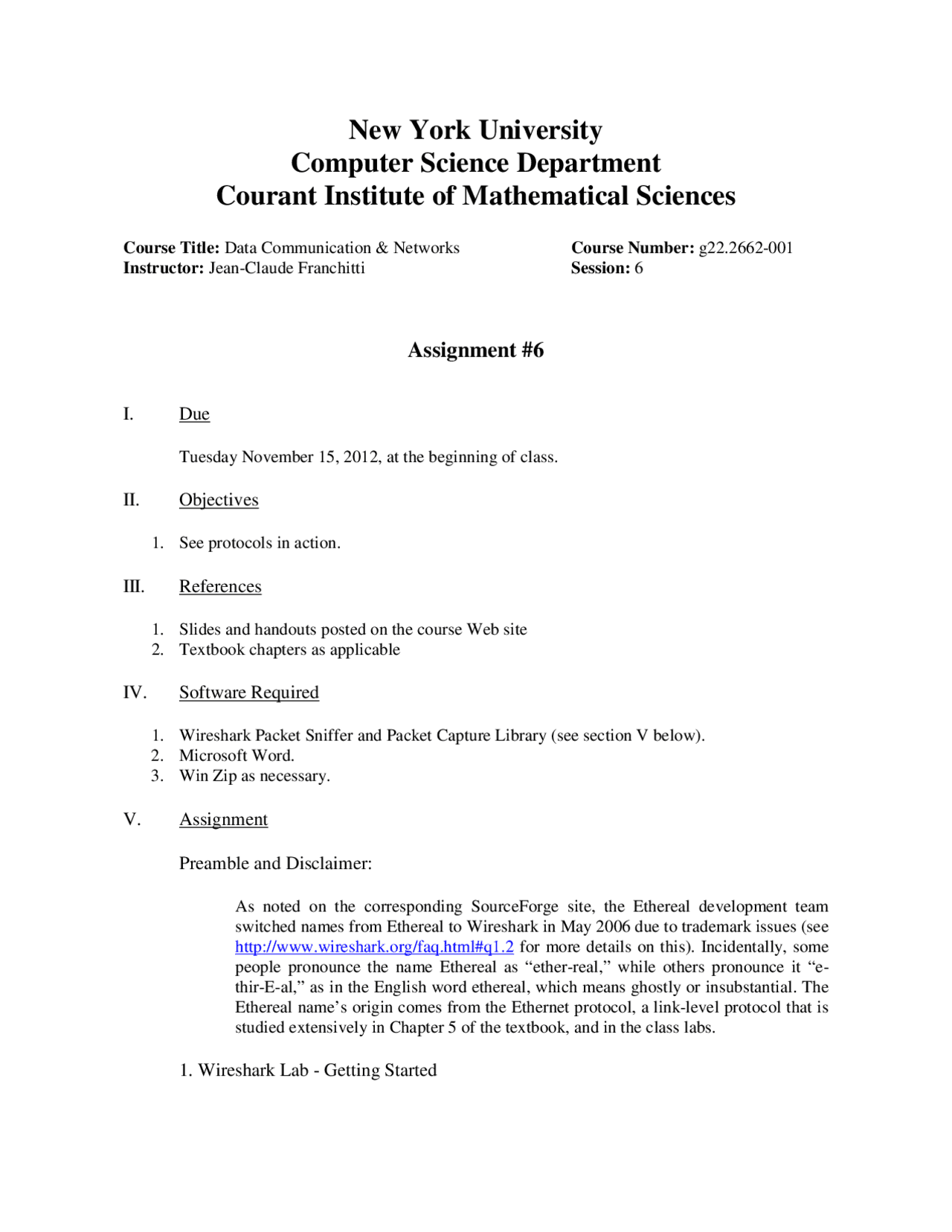 Wireshark Lab: Getting Started with Packet Sniffing and Analysis | Assignments Web Application ...