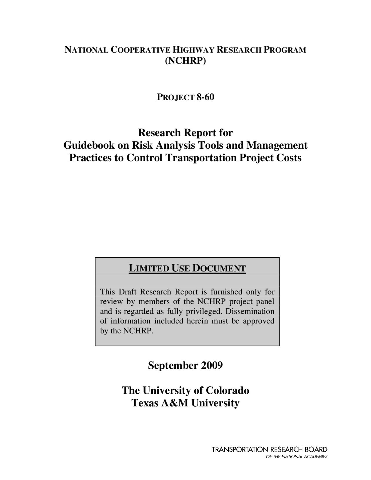 Guidebook On Risk Analysis Tools And Management Practices To Control