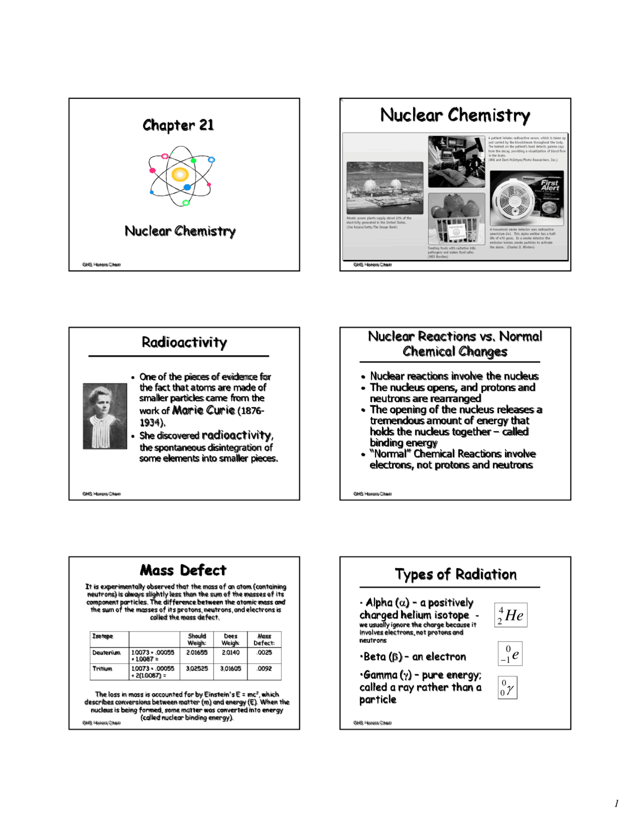 Introduction To Nuclear Chemistry Lecture Notes Nuclear Physics Docsity