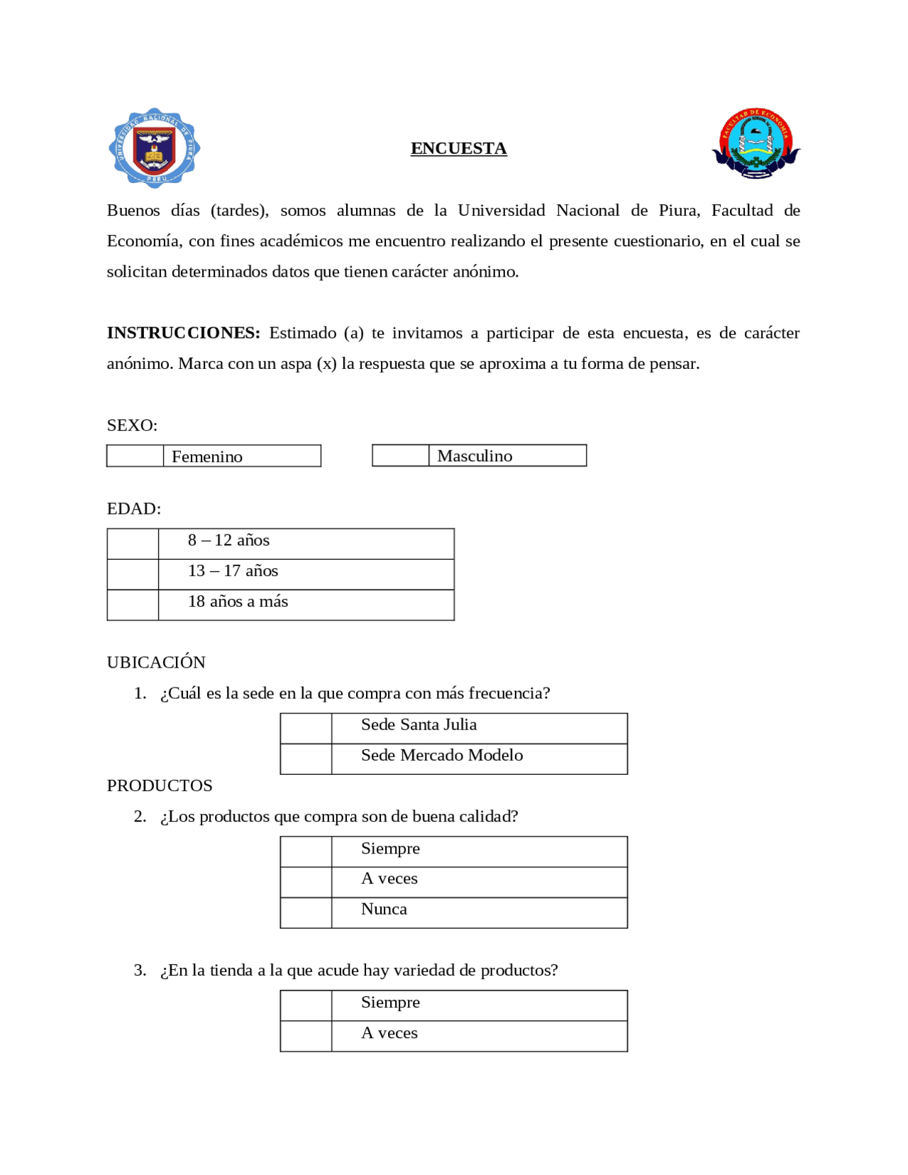 Encuesta de satisfacción de clientes de Librería - Bazar 'PRADO ...