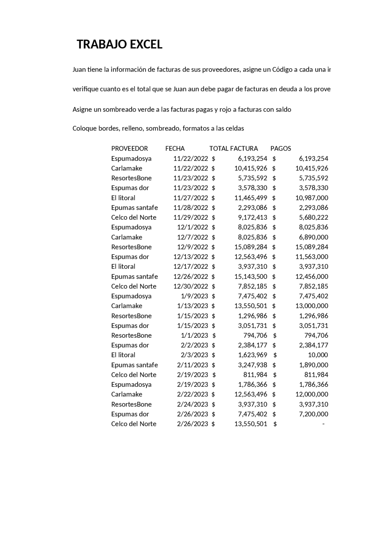 Curso y ejercicios de excel avanzado para procesos del diario o para conocer más del uso ...