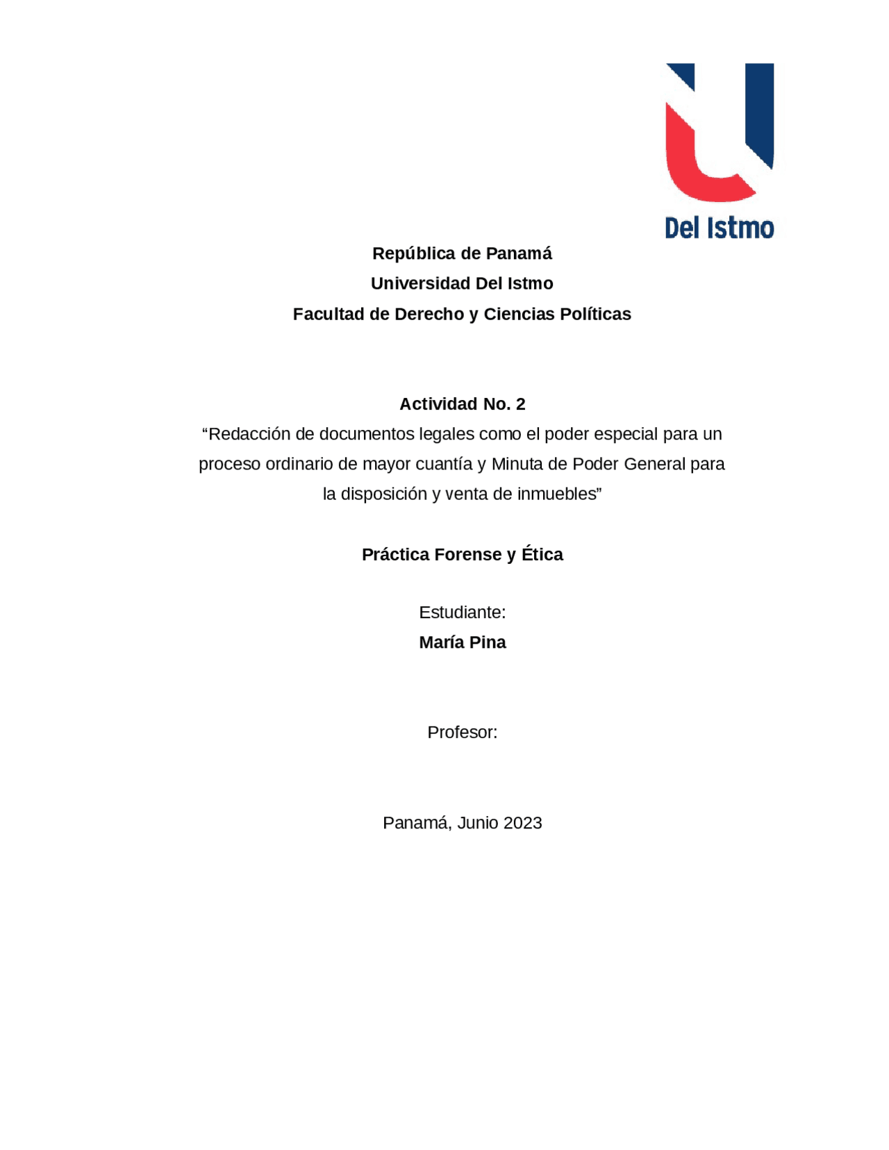 Poder especial para proceso ordinario de mayor cuantía en Panamá y ...