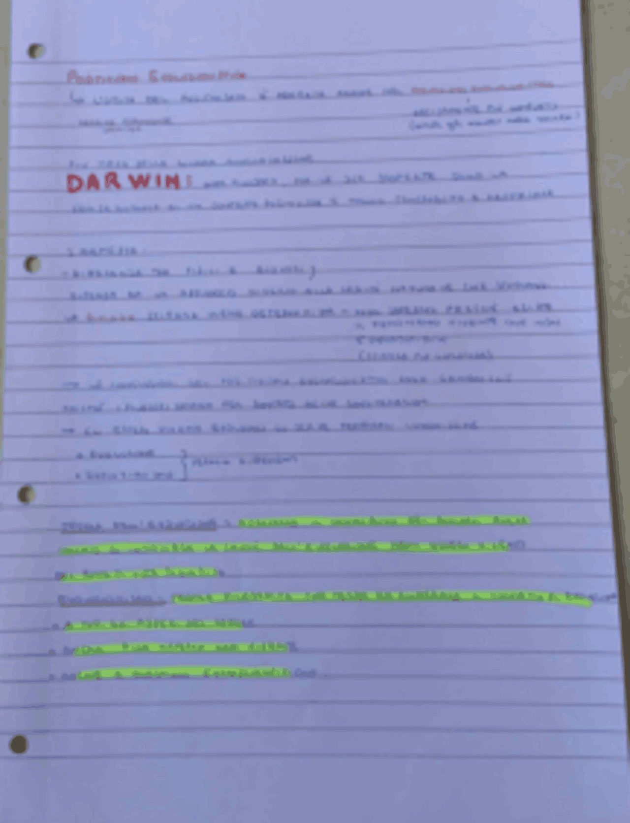 Pensiero Di Darwin Schemi E Mappe Concettuali Di Filosofia Docsity