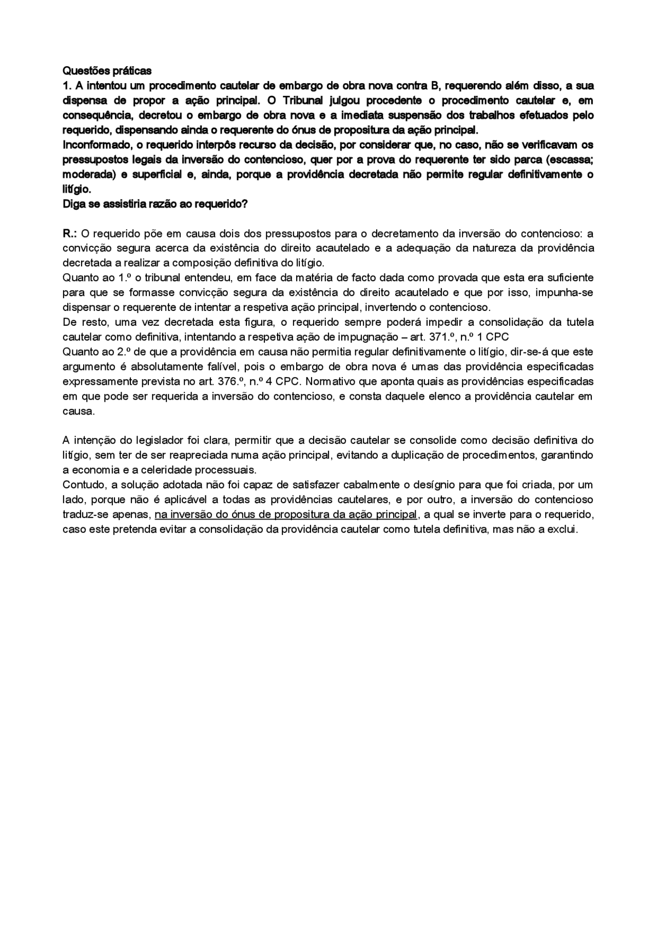 Casos Práticos Resolvidos Esquemas Direito Processual Civil Docsity