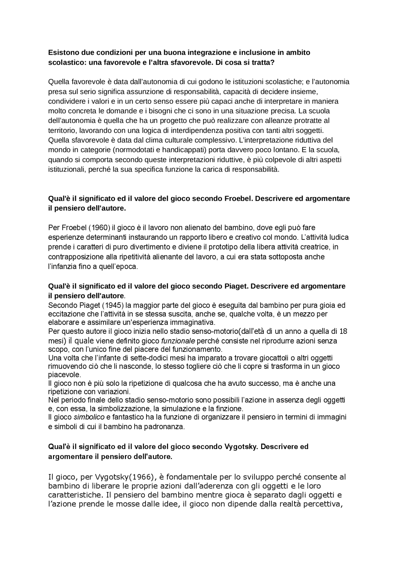 Didattica Speciale Del Gioco Lm85 Ecampus Scienze Pedagogiche Prove D