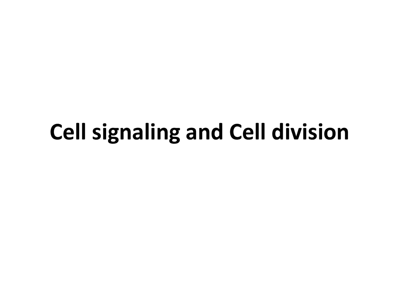 cell signaling and cell division | Schemes and Mind Maps Cell Biology ...