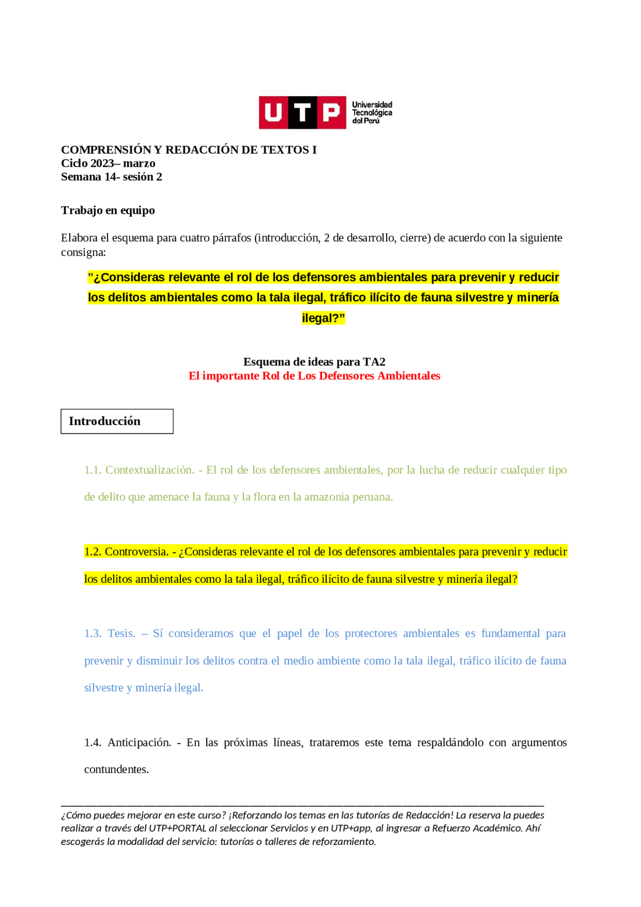 Comprensión Y Redacción Exámenes De Comunicación Docsity