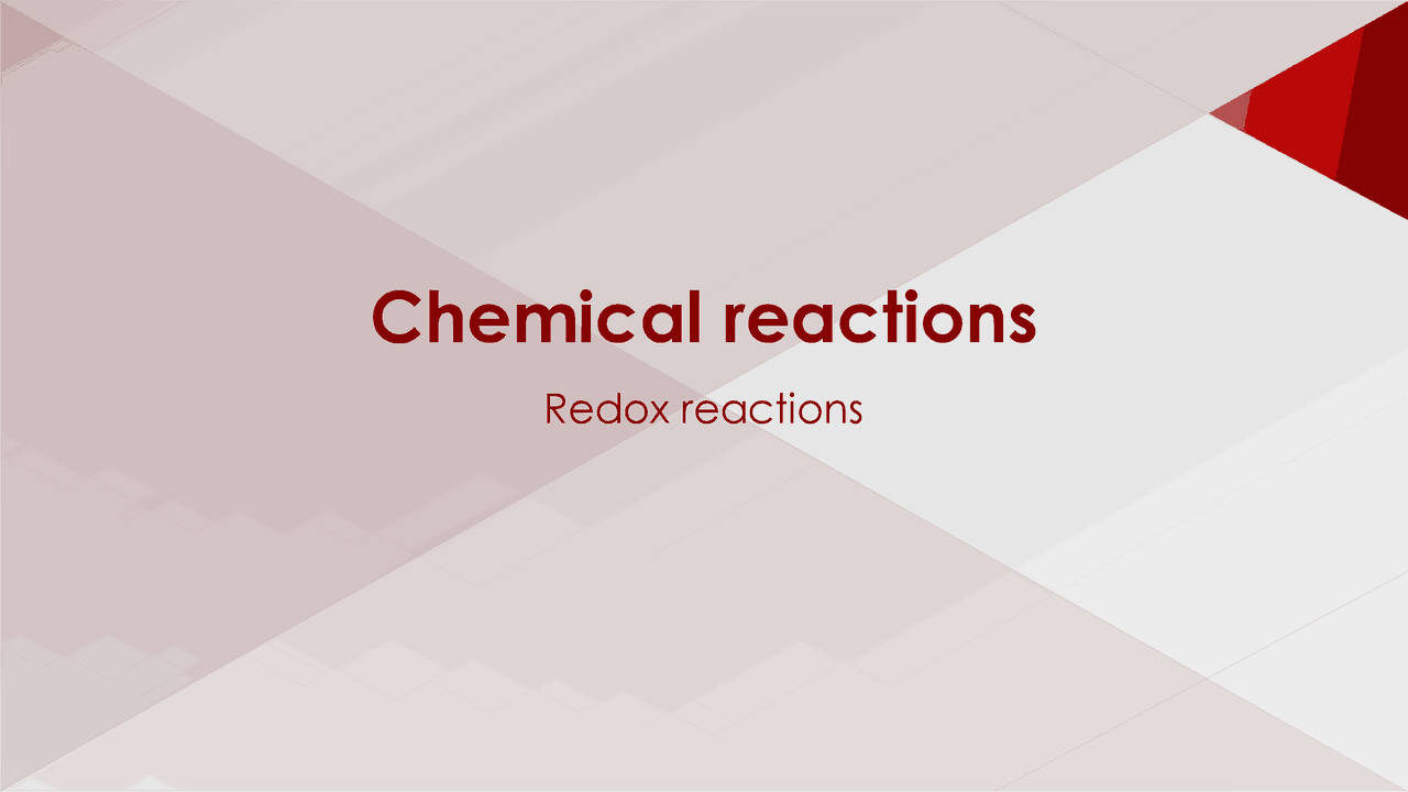 Pdf Sulle Reazioni Redox Schemi E Mappe Concettuali Di Chimica Docsity