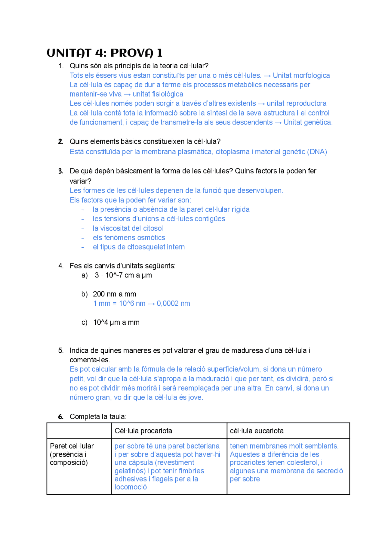 Examen Trimestral De Biologia Resolt Exámenes De Biología Docsity